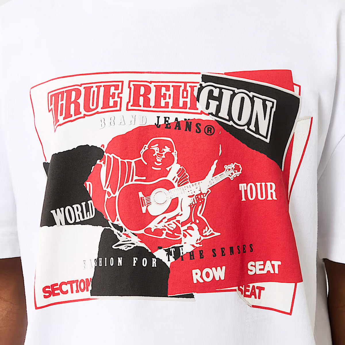 True Religion Torn SRS Tee / Optic White | JD Sports