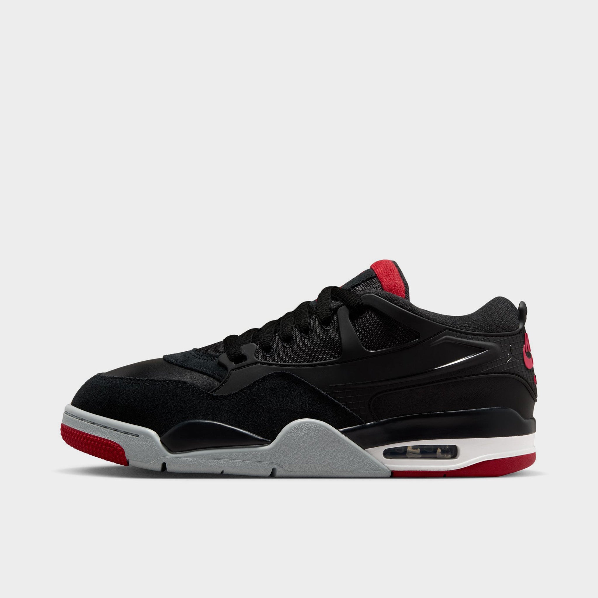 Jordan 4 RM Black / Varsity Red - Wolf Grey – JD Sports