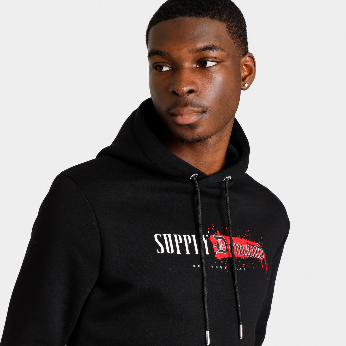 Supply And Demand Tagged Pullover Hoodie Black Jd Sports