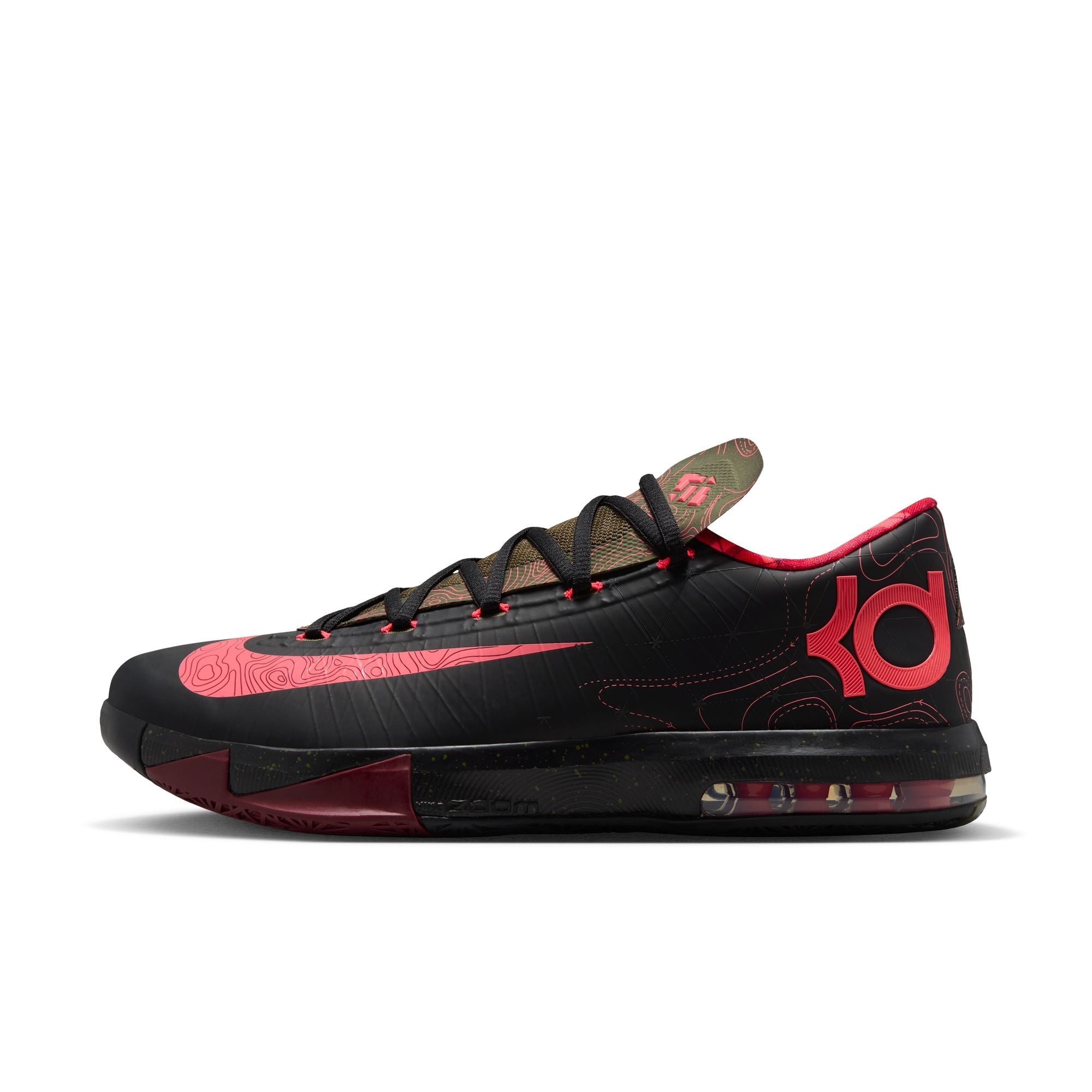 Nike KD VI Black / Atomic Red - Medium Olive – JD Sports