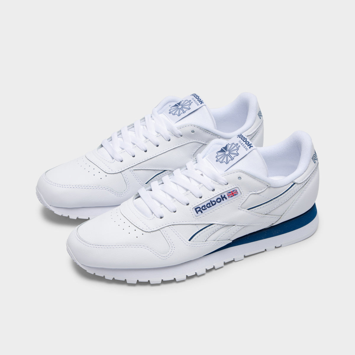 Reebok Classic Leather White / White - Twilight Blue – JD Sports
