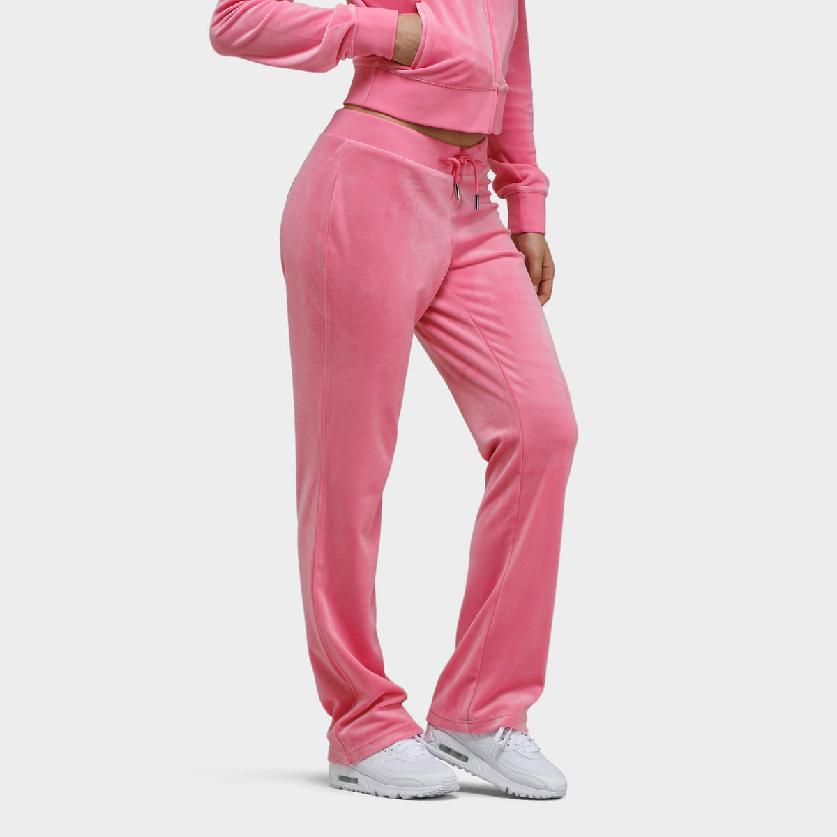 Juicy Couture Women's OG Big Bling Velour Track Pants / Hot Hot Pink ...