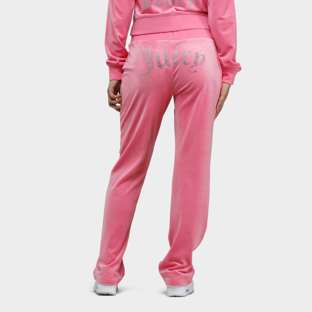 Juicy Couture Women's OG Big Bling Velour Track Pants / Hot Hot Pink ...