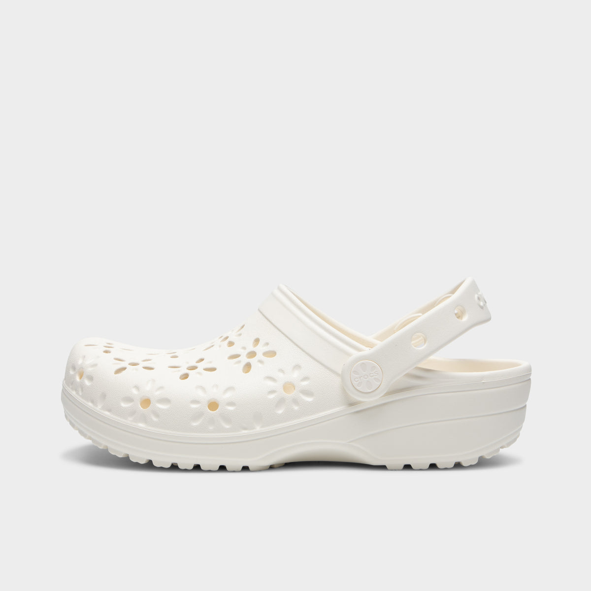 Crocs Women's Classic Floral Cut Out Clog / Chalk – JD Sports