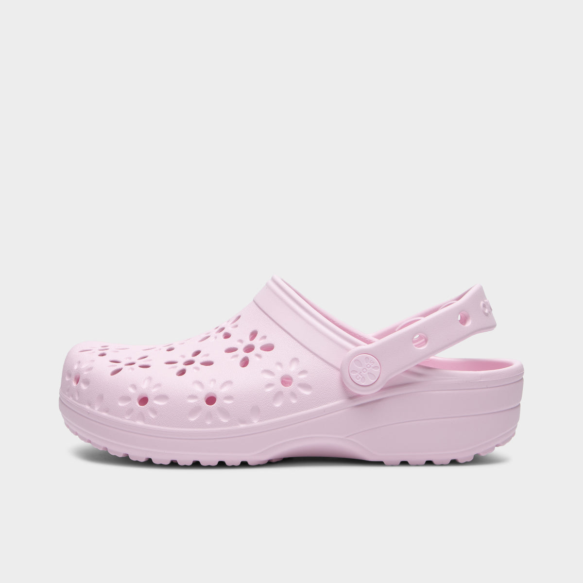 Crocs Women's Classic Floral Cut Out Clog / Pink Milk | JD Sports