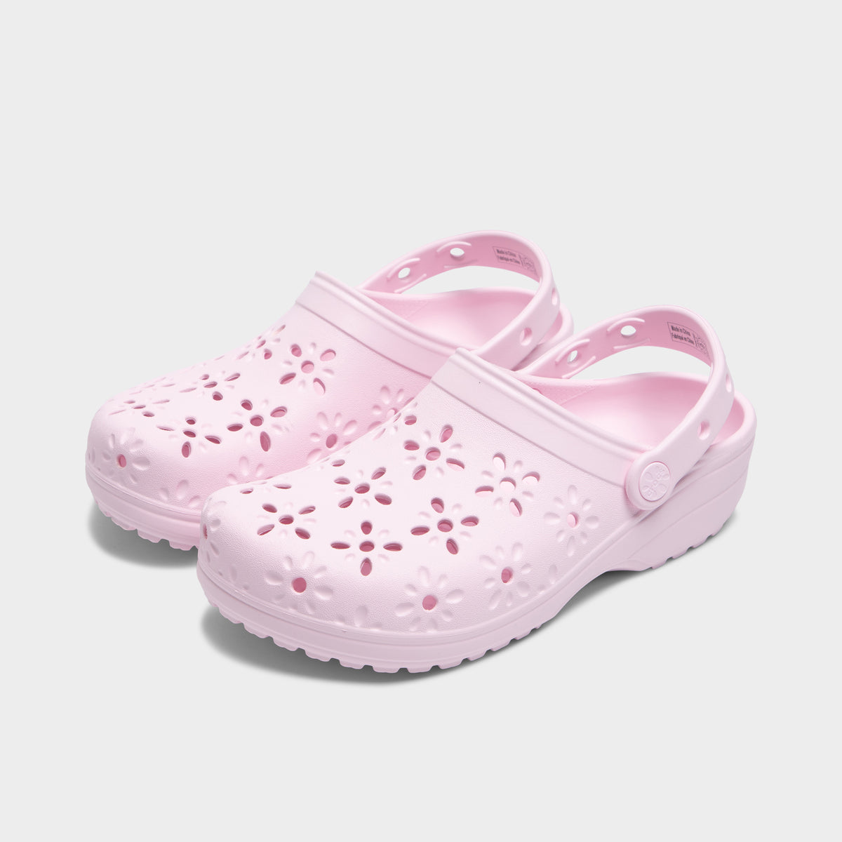 Crocs Women's Classic Floral Cut Out Clog / Pink Milk | JD Sports