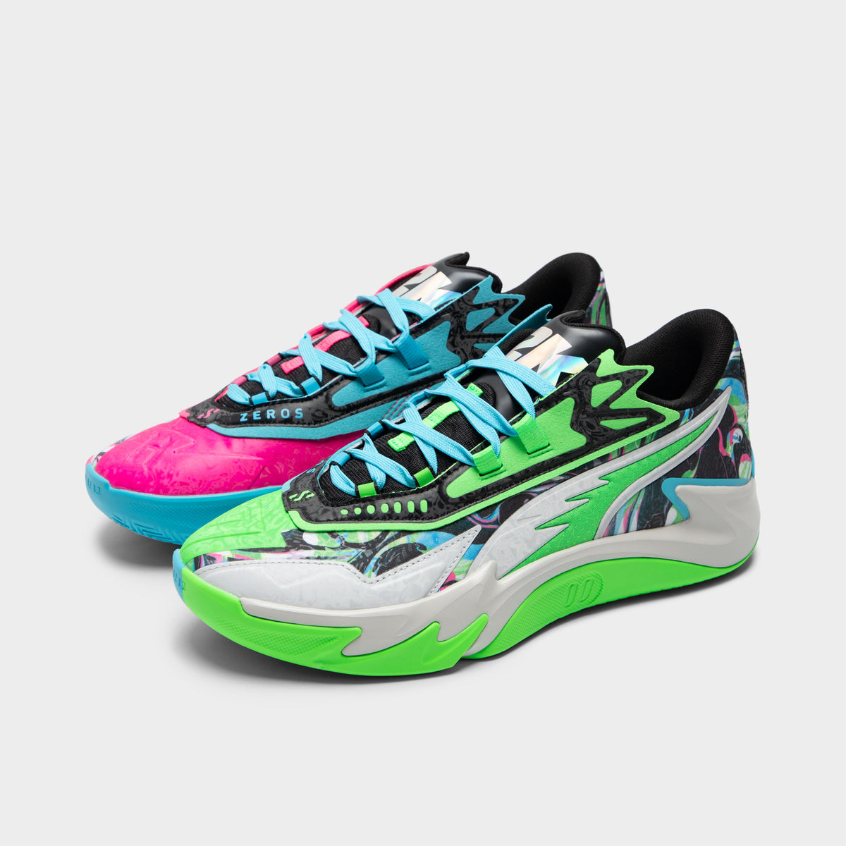 PUMA Scoot Zeros II Green / Black - Pink | JD Sports