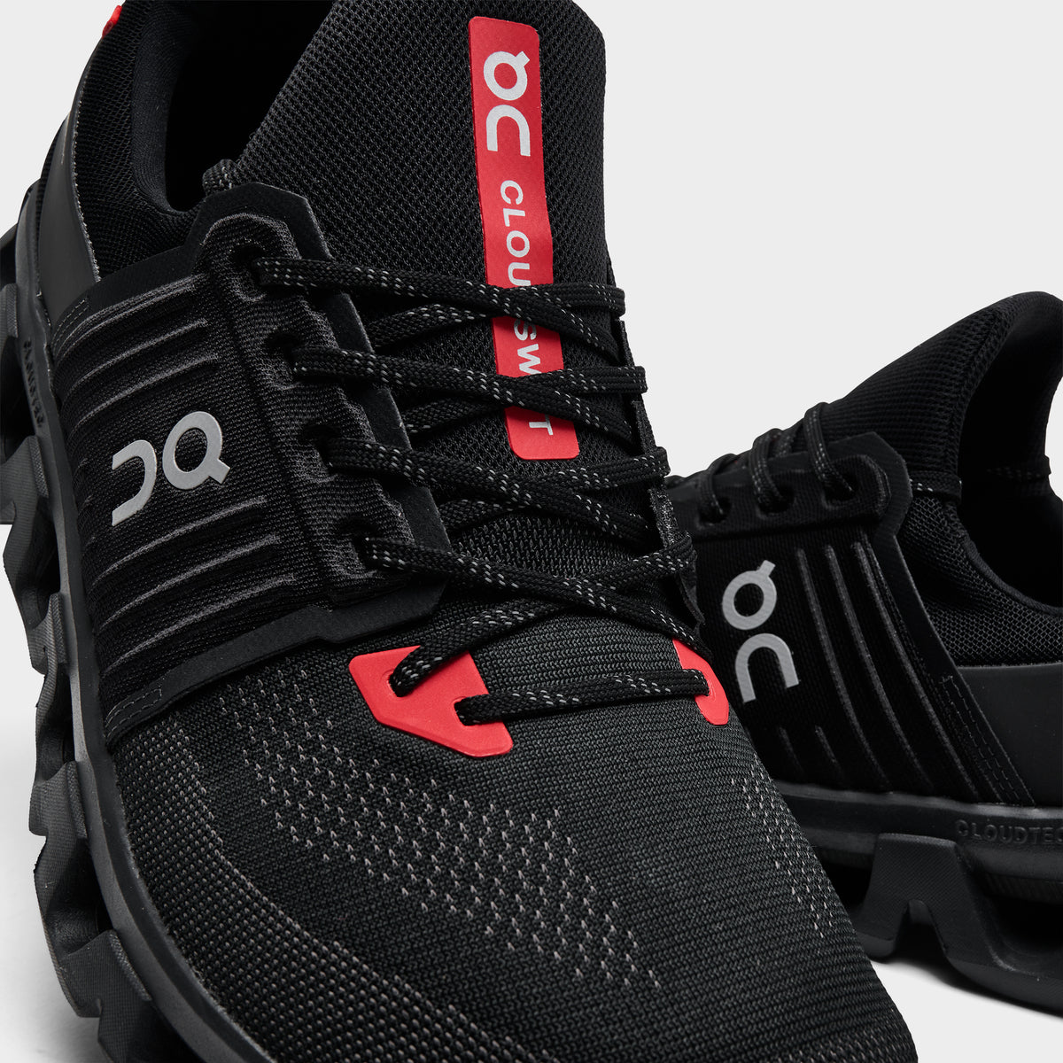 On Cloudswift 4 Black / Grey - Red | JD Sports