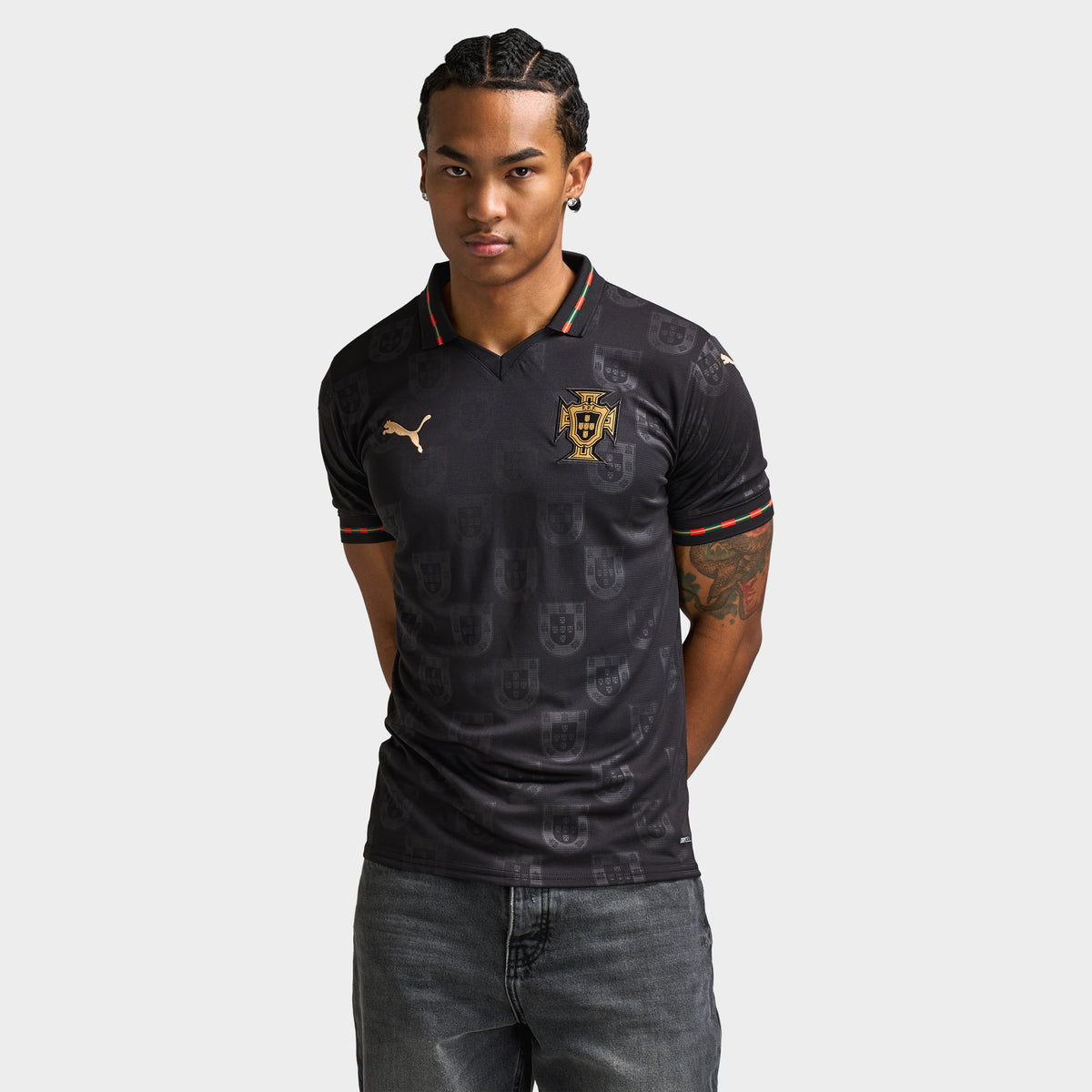PUMA Portugal Jersey Replica Black / Puma Gold – JD Sports