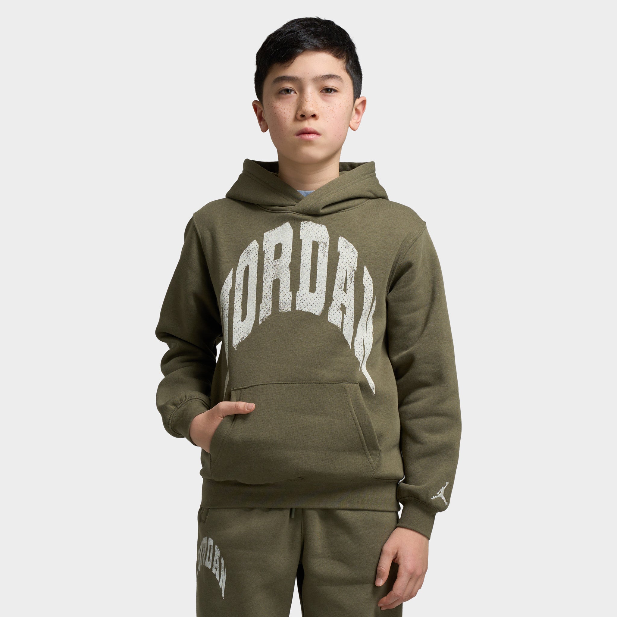 Jordan Juniors' MJ MVP Fleece Pullover Hoodie / Medium Olive – JD Sports