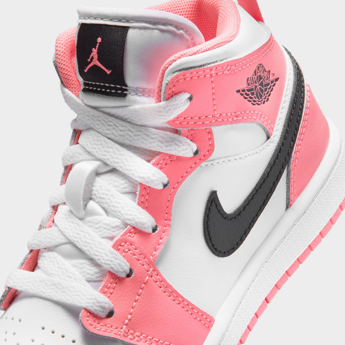 Jordan 1 Mid PS Pink Gaze / Black - White – JD Sports