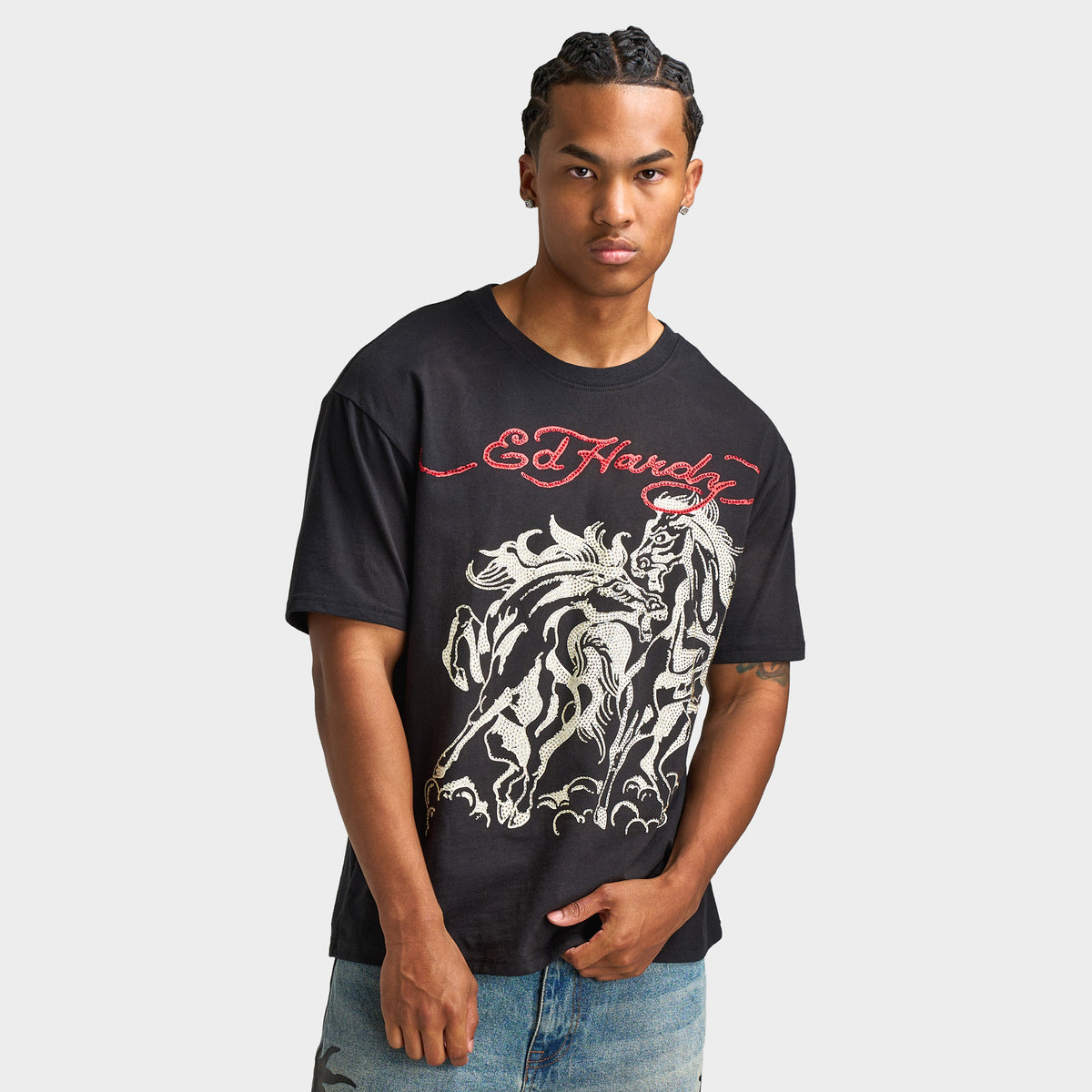 Ed Hardy Horses T-shirt / Vintage Black – JD Sports