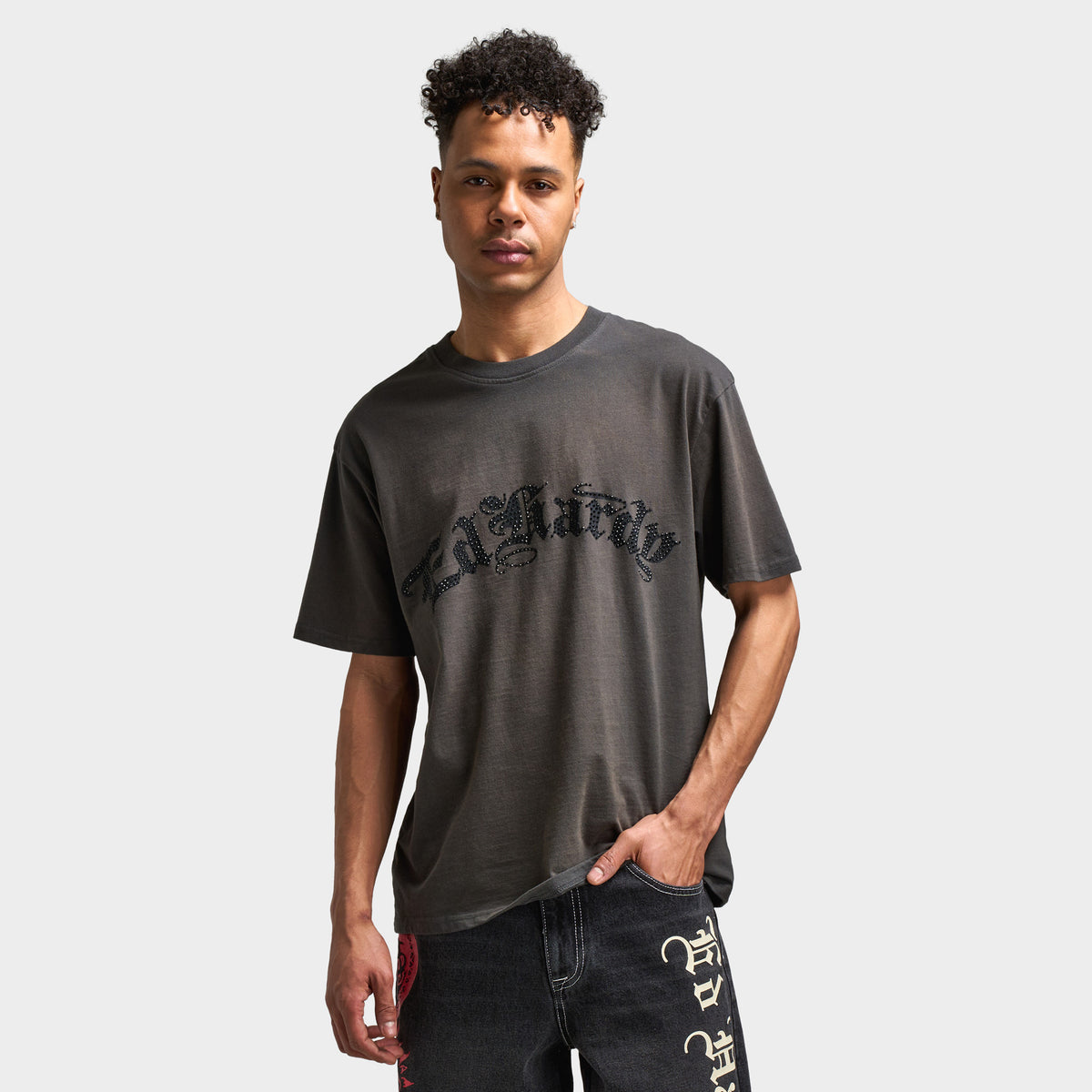 Ed Hardy Vintage Panther Flame Graphic T-Shirt / Charcoal | JD Sports