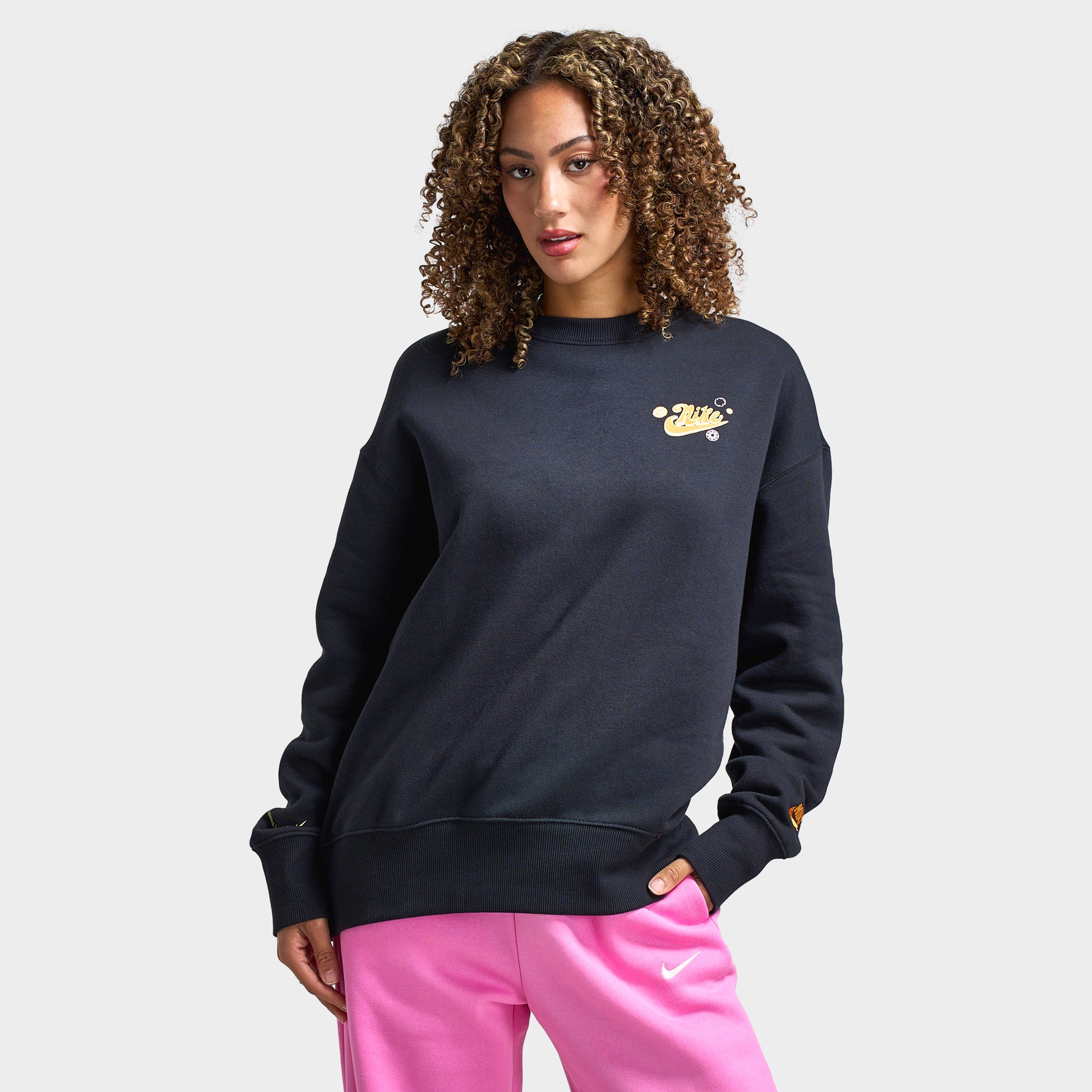 Nike Sportswear Women's Phoenix Fleece Oversized Happy Crew / Black ...