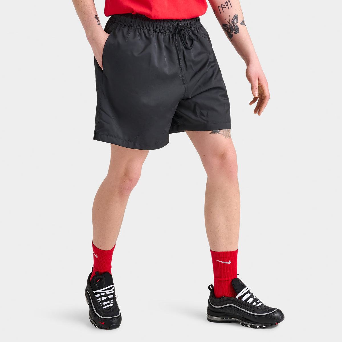 Nike Sportswear Club Flow Shorts Black / White | JD Sports