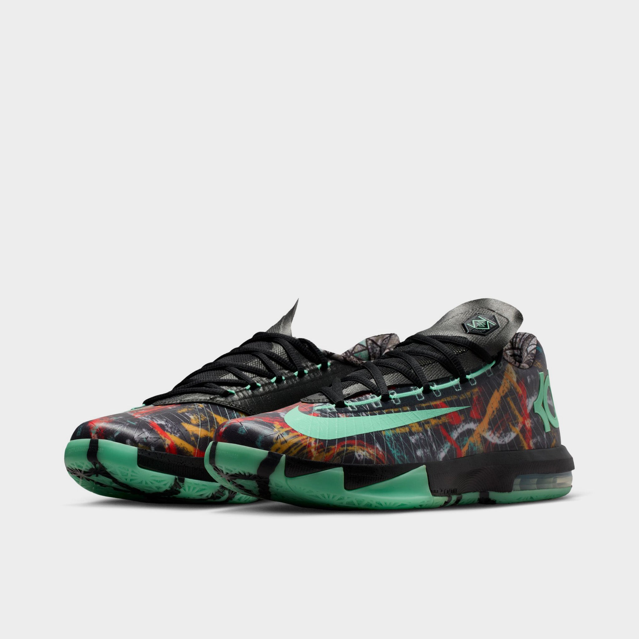 Nike KD VI Multicolor / Green Glow - Black – JD Sports