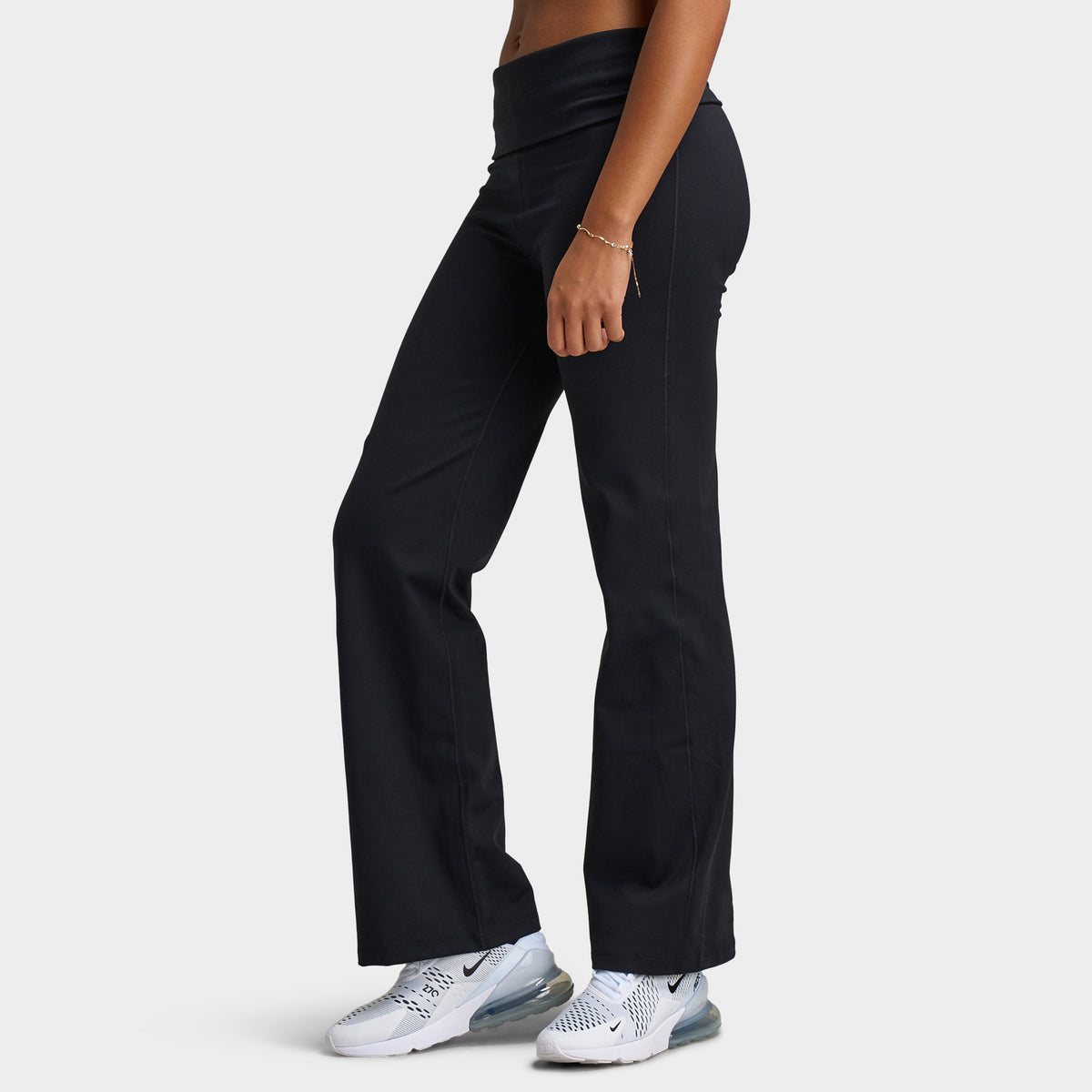 Nike One Women's Dri-FIT High Waisted Fold-Over Pants / Black – JD Sports