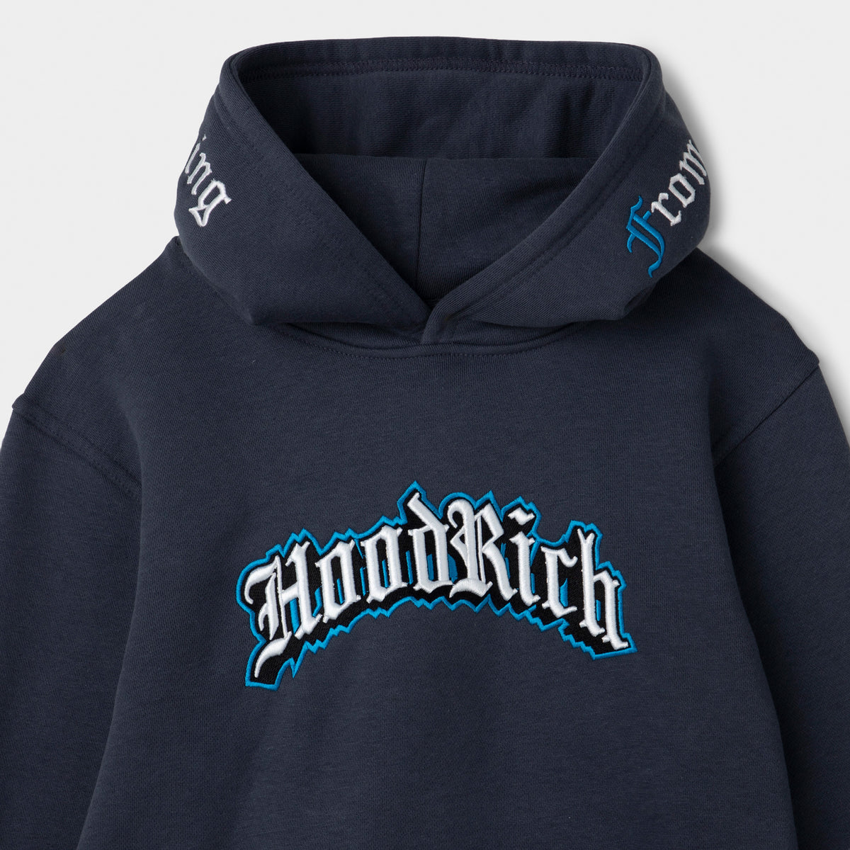 Hoodrich Juniors' Gothic Pullover Hoodie Ombre Blue / White - Diva Blu ...