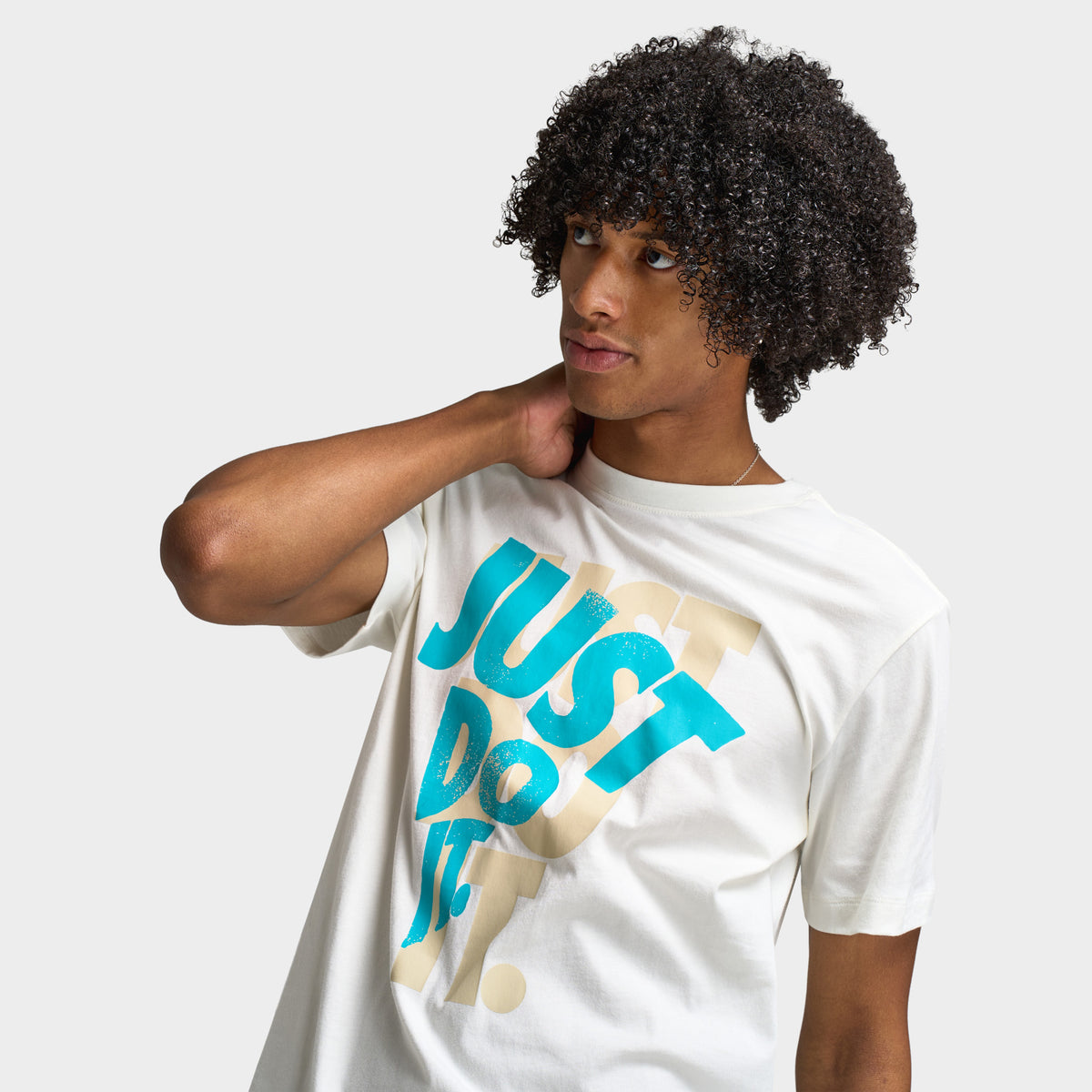 Nike Sportswear Just Do It Graphic T-Shirt / Sail | JD Sports