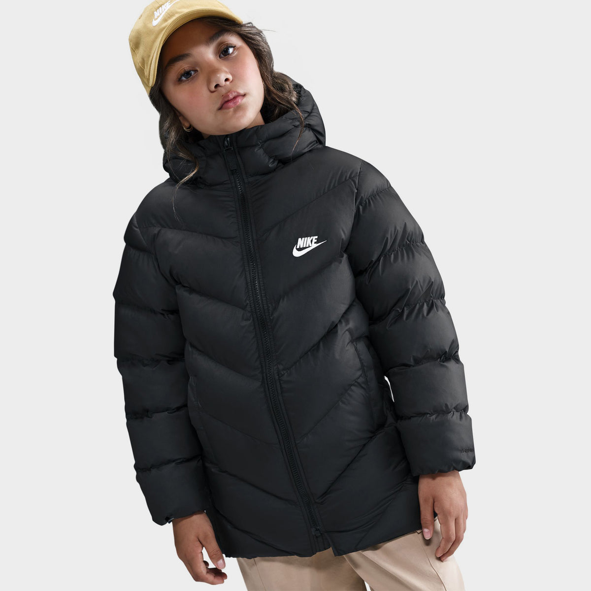 Nike Sportswear Juniors' ADP Therma-FIT Puffer Jacket Black / White ...