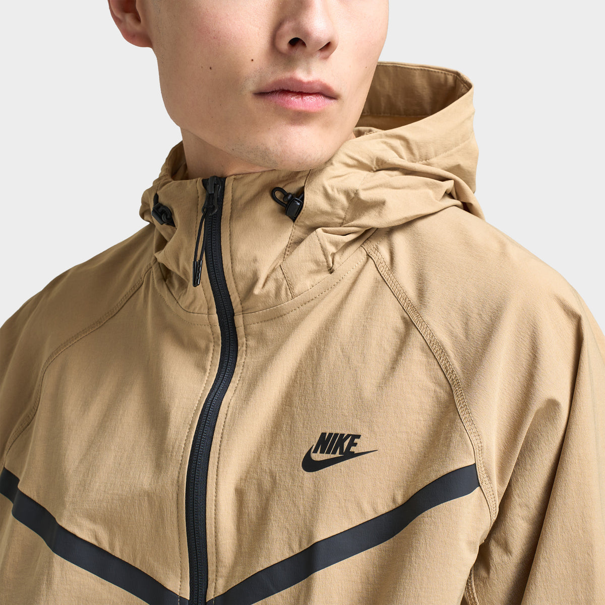 Nike Tech Woven Full Zip Windrunner Jacket Parachute Beige / Parachute ...