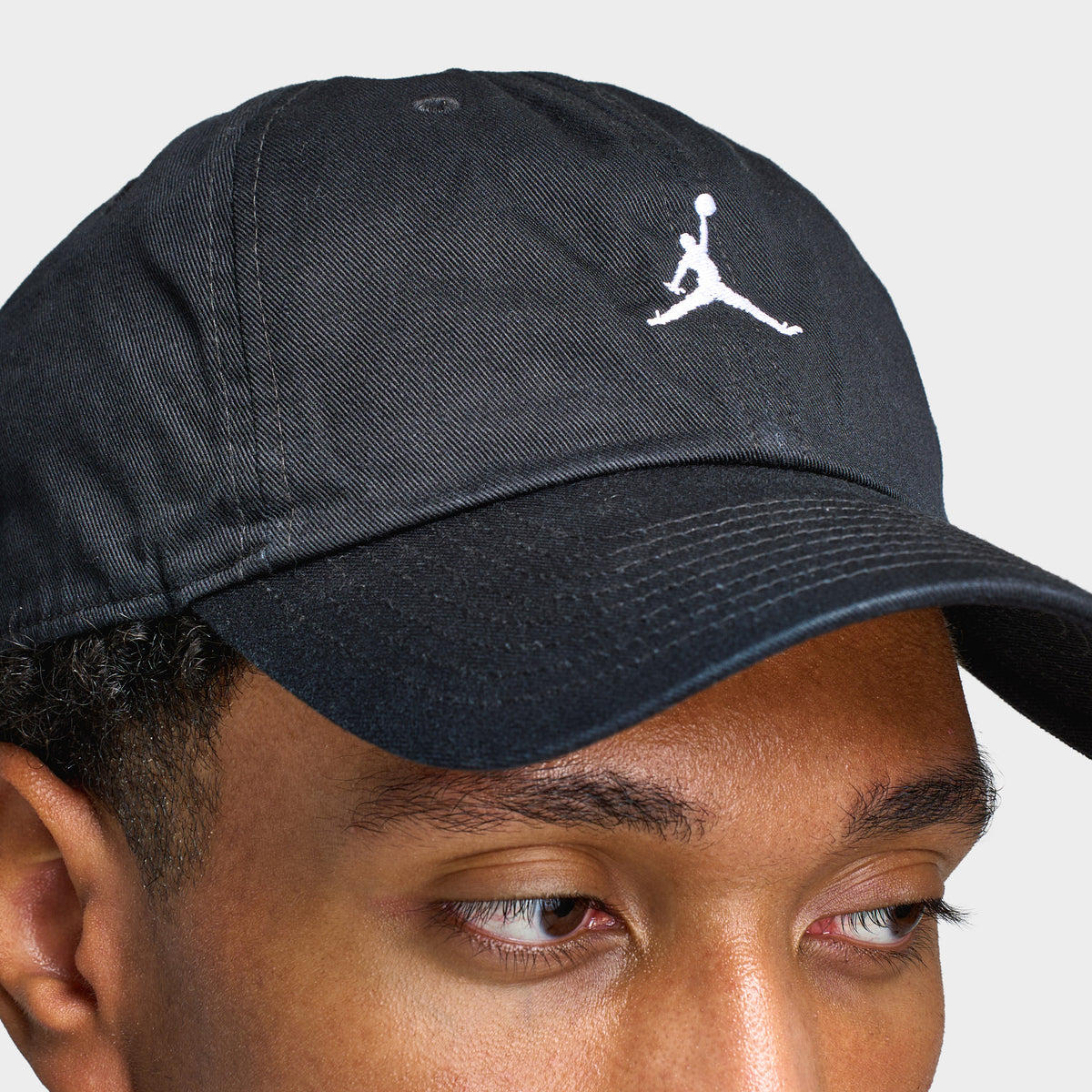 Jordan Club Unstructured Curved-Bill Cap Black / White | JD Sports