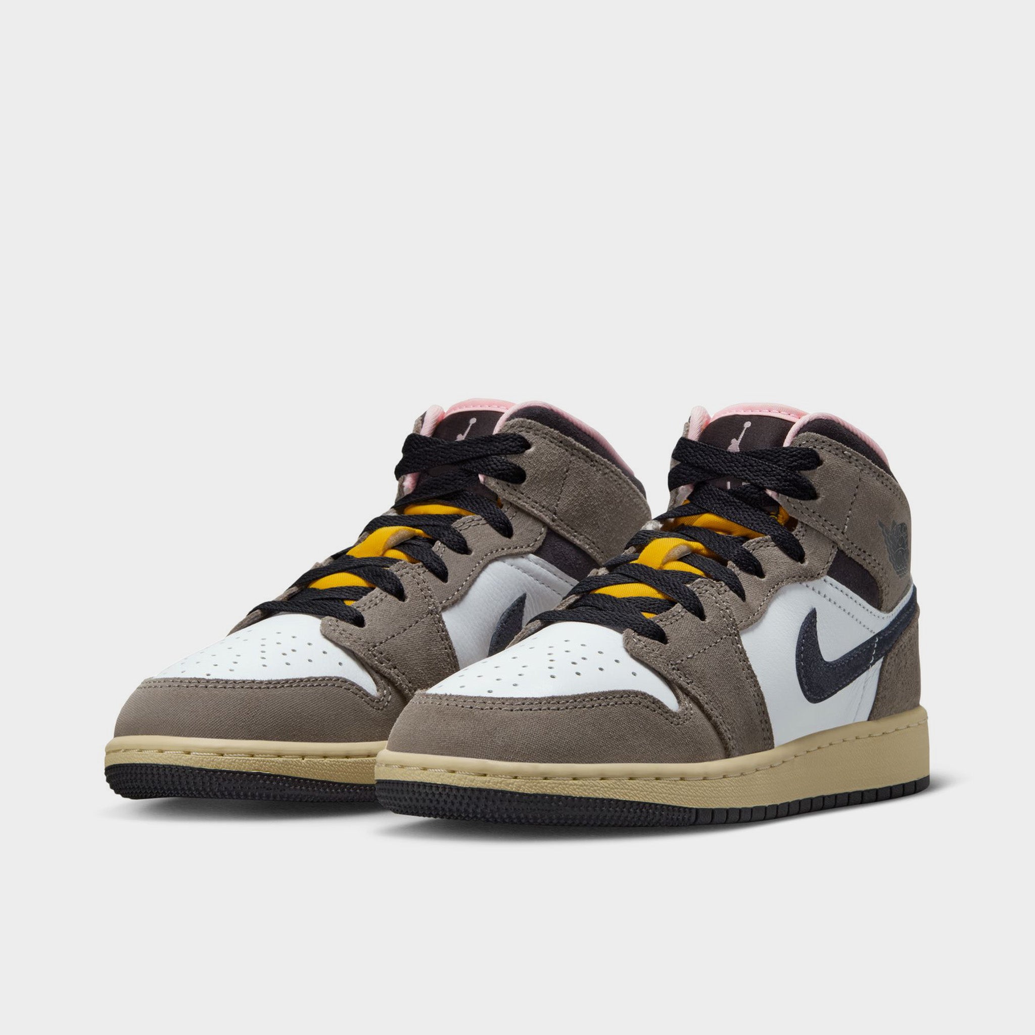 Jordan 1 Mid SE GS White / Oil Grey - Cave Stone – JD Sports