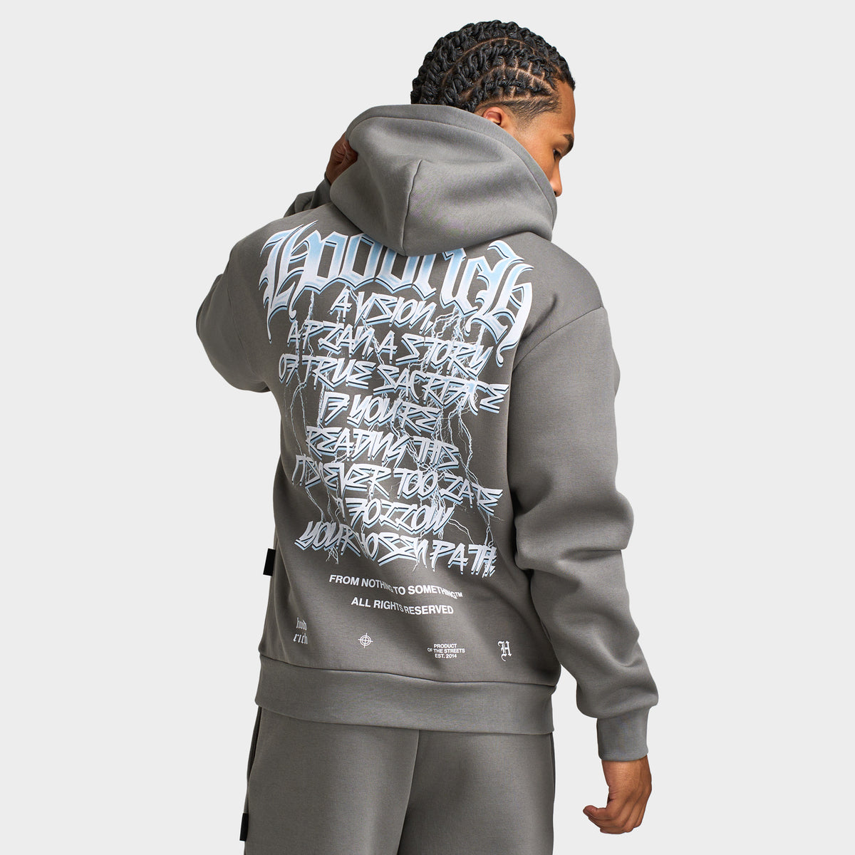 Hoodrich Tornado Oversized Hoodie Lava Smoke / White / Blue – JD Sports