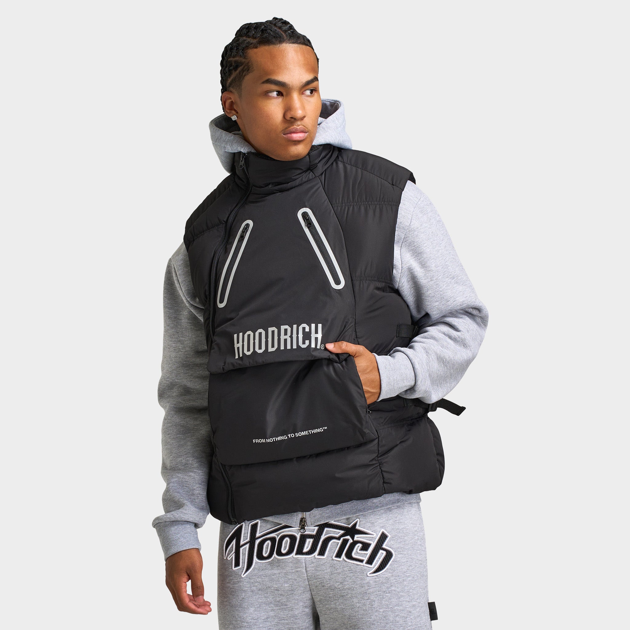 Hoodrich OG Aurora Gilet Black / White - Reflective – JD Sports