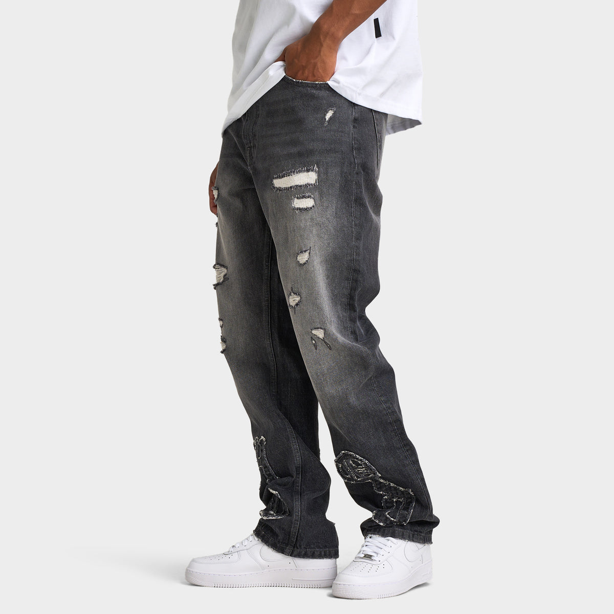 Hoodrich Rebellion Straight Leg Denim / Grey – JD Sports