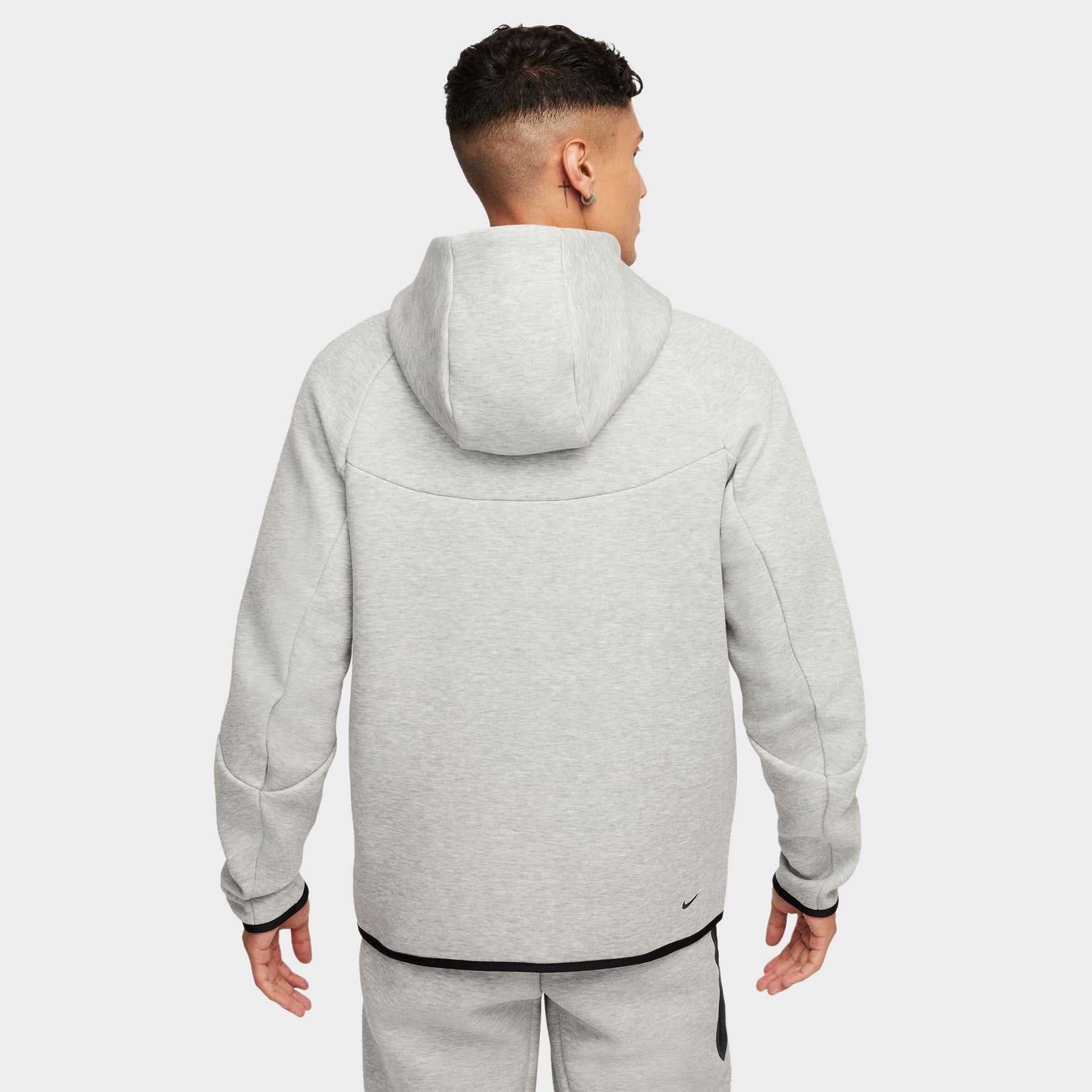 Nike Tech Fleece Full-Zip Windrunner Hoodie Dark Grey Heather / Black ...