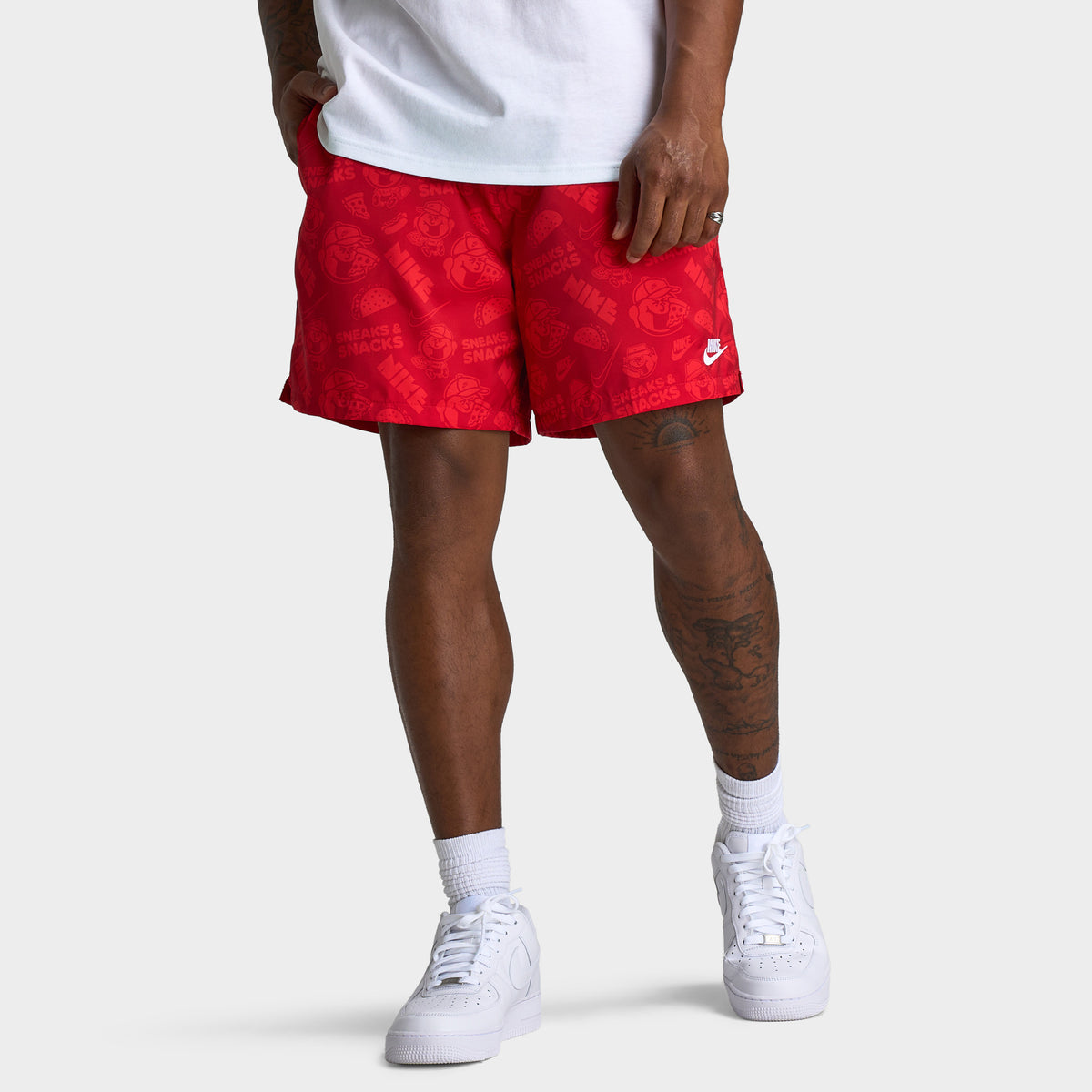 Nike Club Flow Shorts University Red / Chile - White – JD Sports