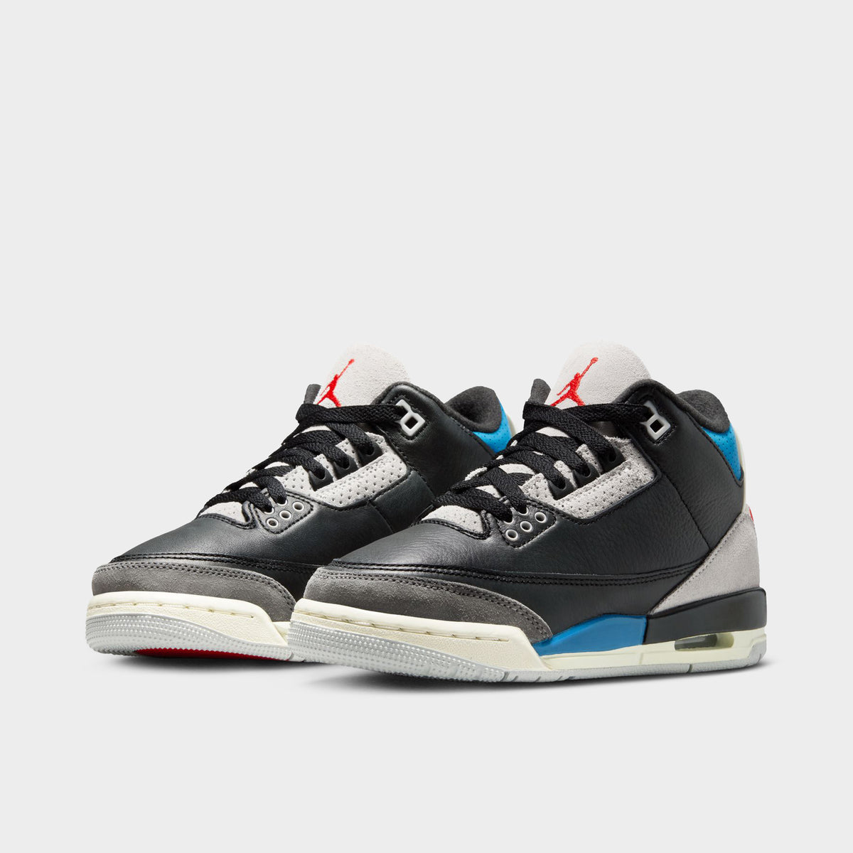 Jordan 3 Retro OG GS Black / Chile Red - Neutral Grey | JD Sports