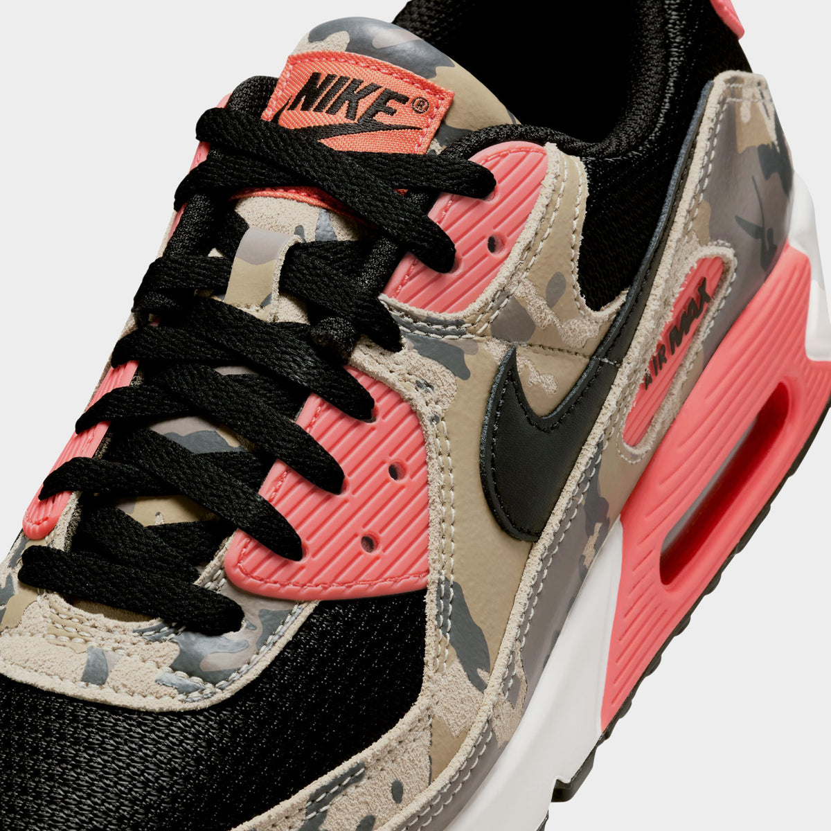 Nike Air Max 90 PRM Light Khaki / Black - Magic Ember | JD Sports