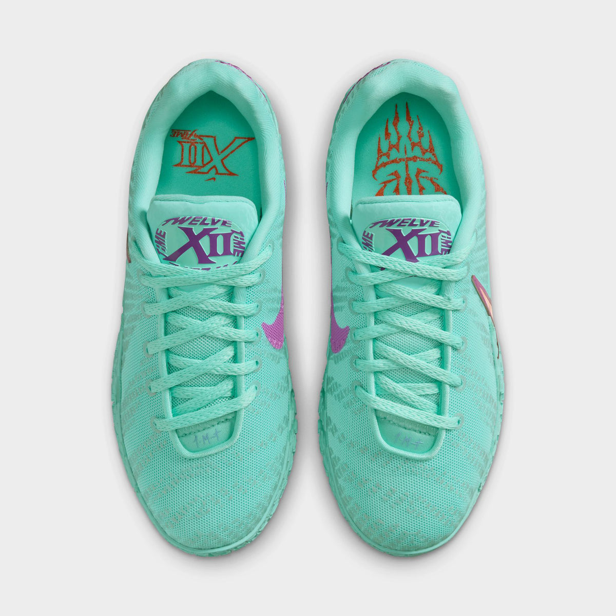 Nike Ja 3 12 Time GS Bleached Turquoise / Safety Orange - Vivid Purple ...