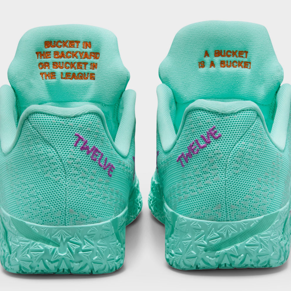 Nike Ja 3 12 Time GS Bleached Turquoise / Safety Orange - Vivid Purple ...