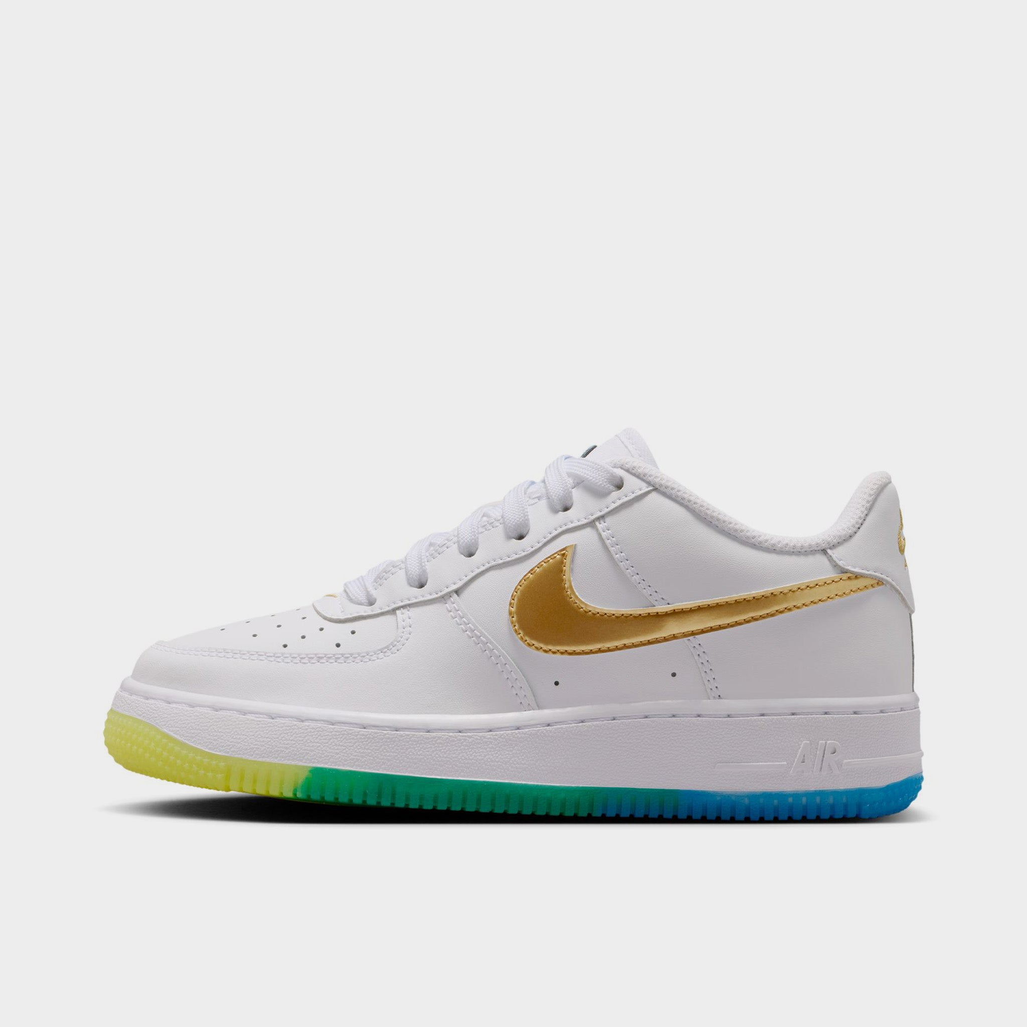 Nike Air Force 1 GS World Cup White / Metallic Gold - Soar Sonic Yello ...