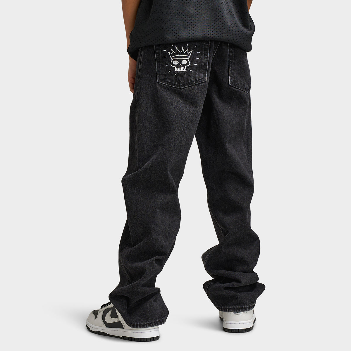 Jordan Craig Junior Jean Écusson Brodé Coupe Ample / Noir – JD Sports