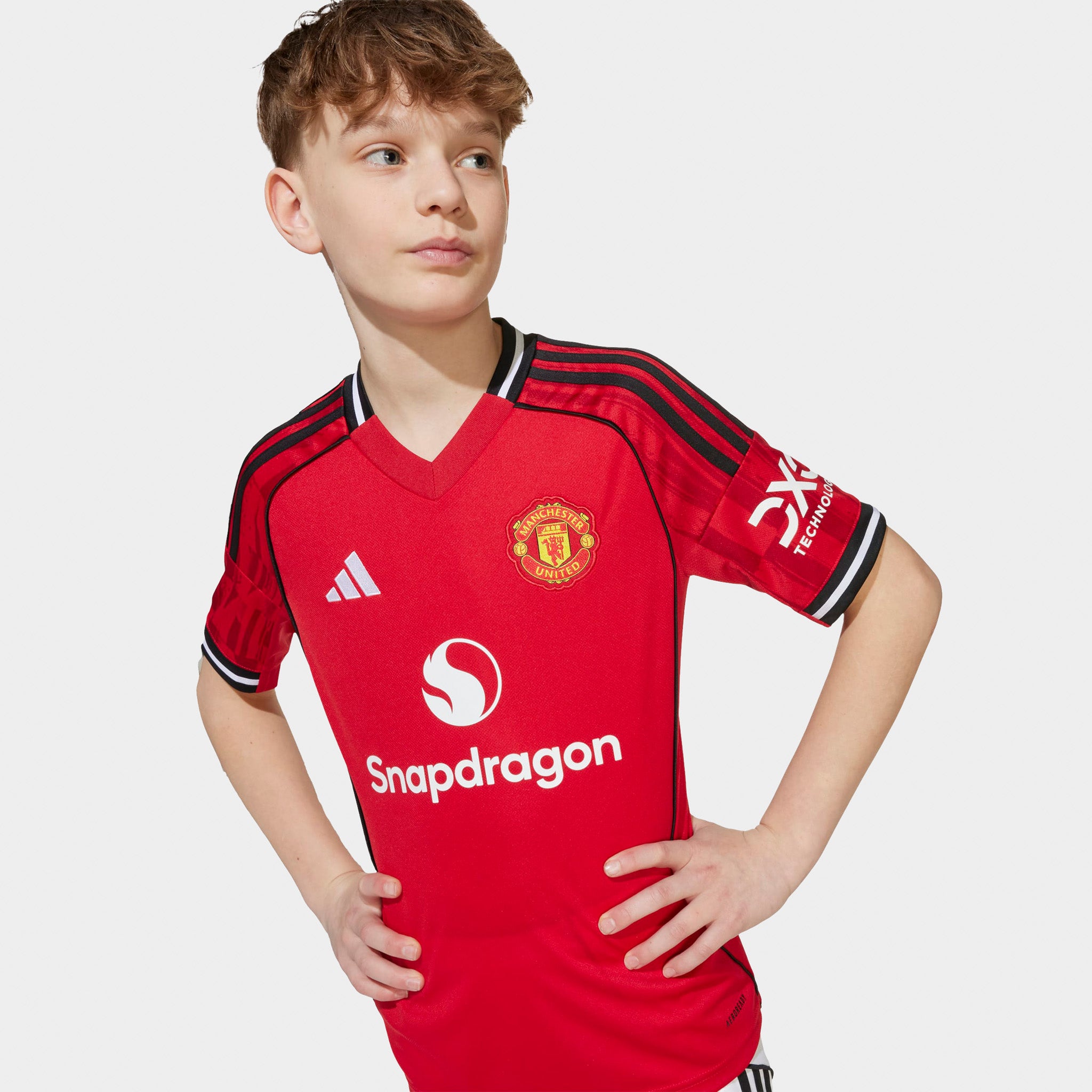 adidas Juniors' Manchester United Jersey Youth / MUFC Red – JD Sports