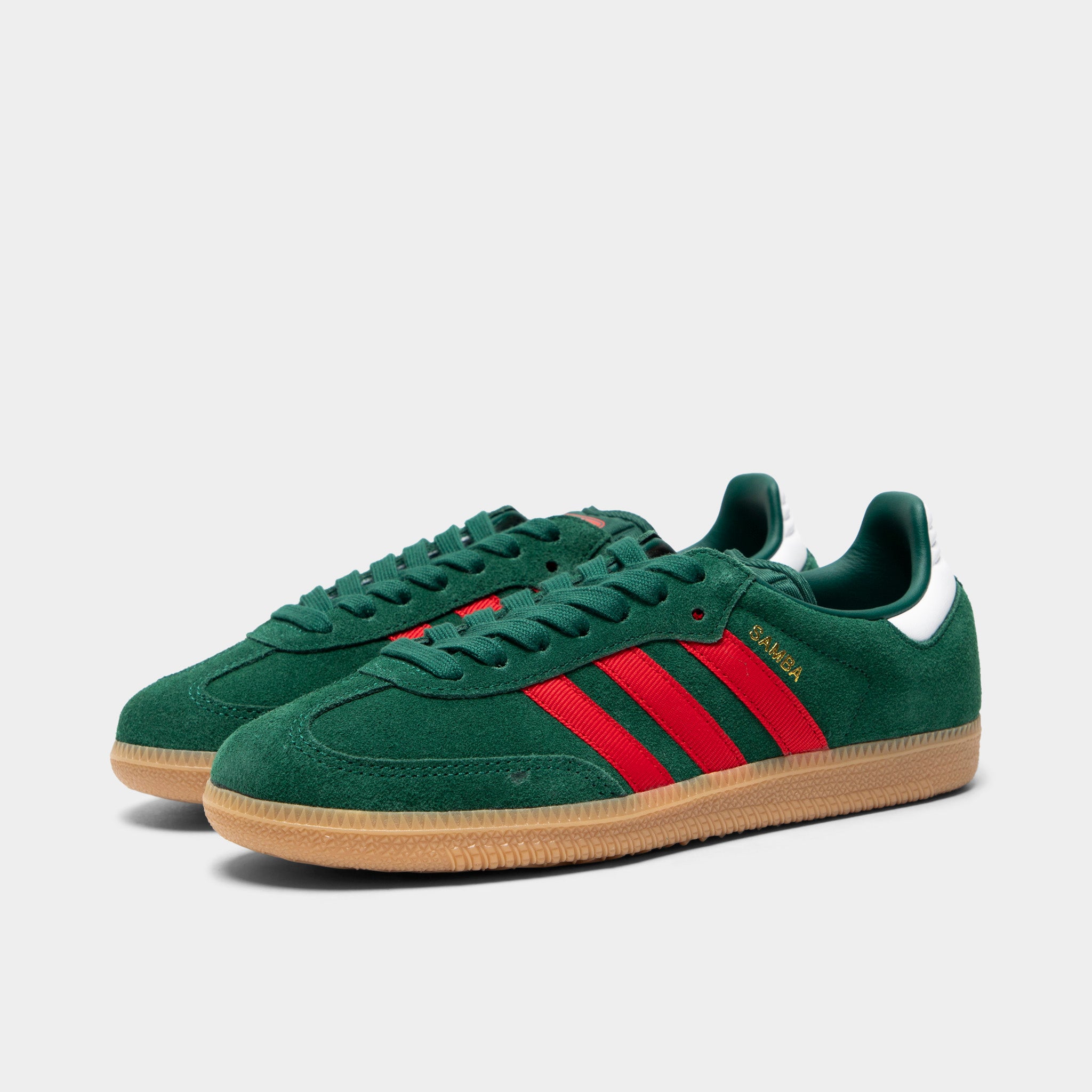 adidas Junior Samba OG Team Vert foncé / Better Scarlet – JD Sports