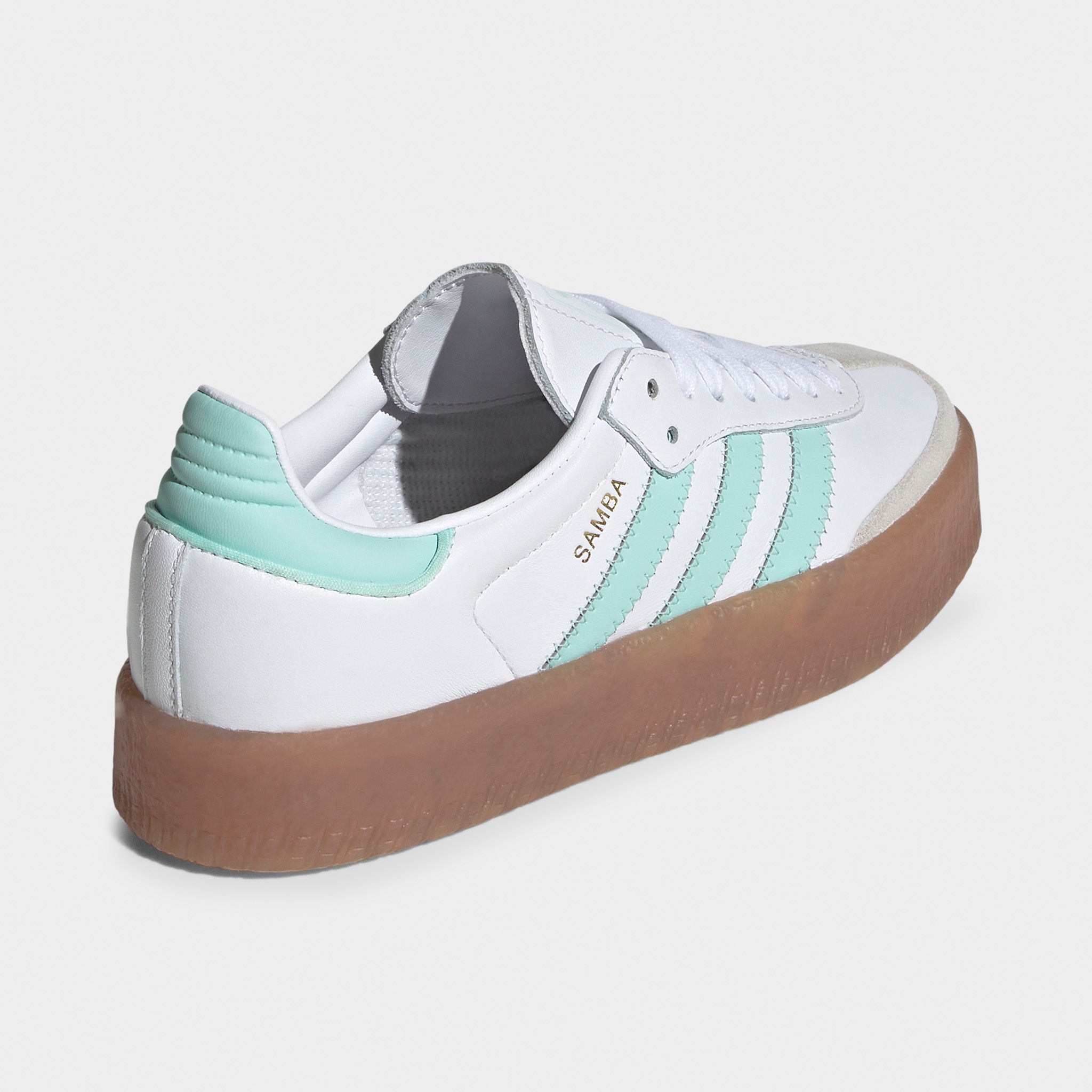 adidas Juniors' Sambae White / Clear Mint - Gold Metallic – JD Sports