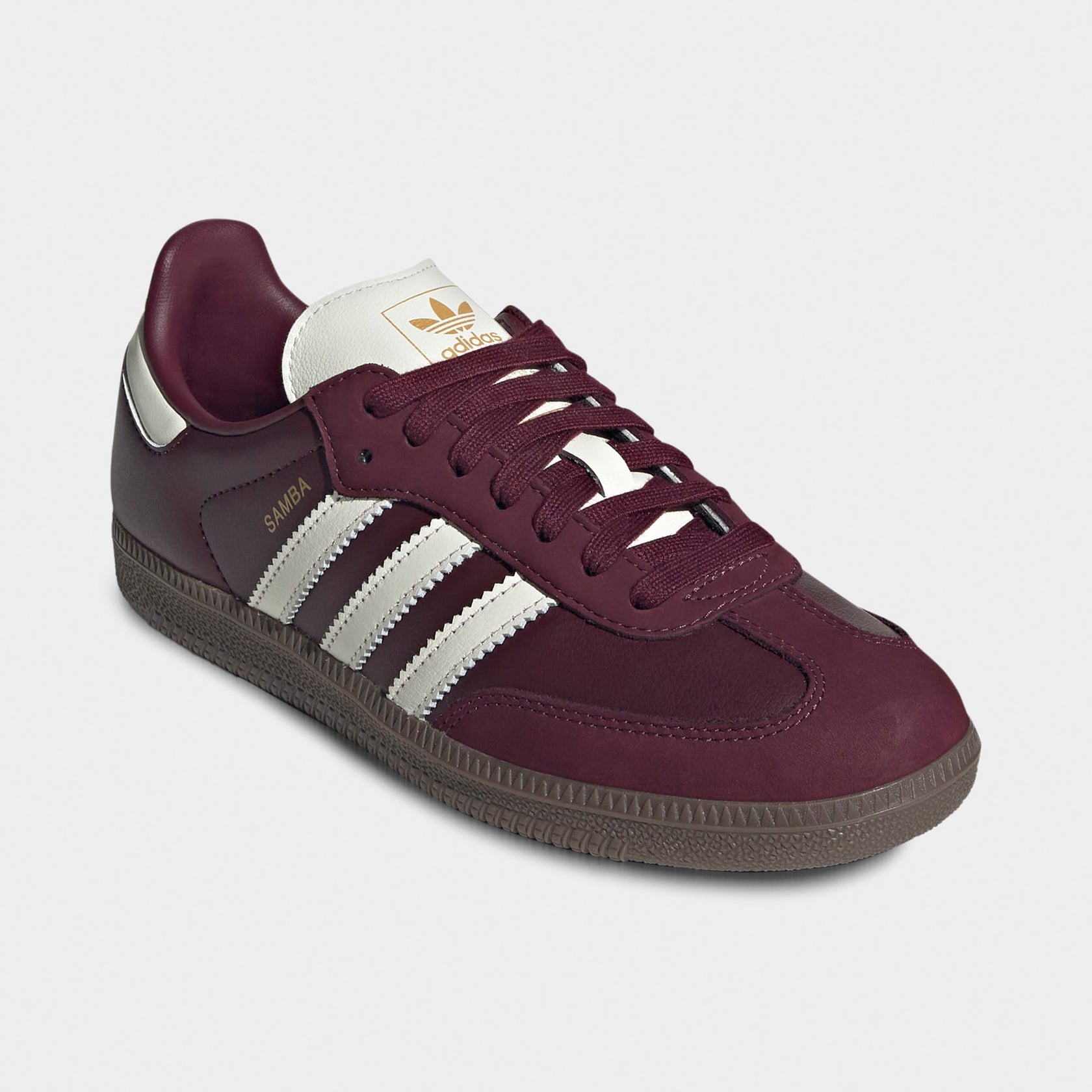 adidas Women's Samba OG Maroon / Off White - Gum – JD Sports