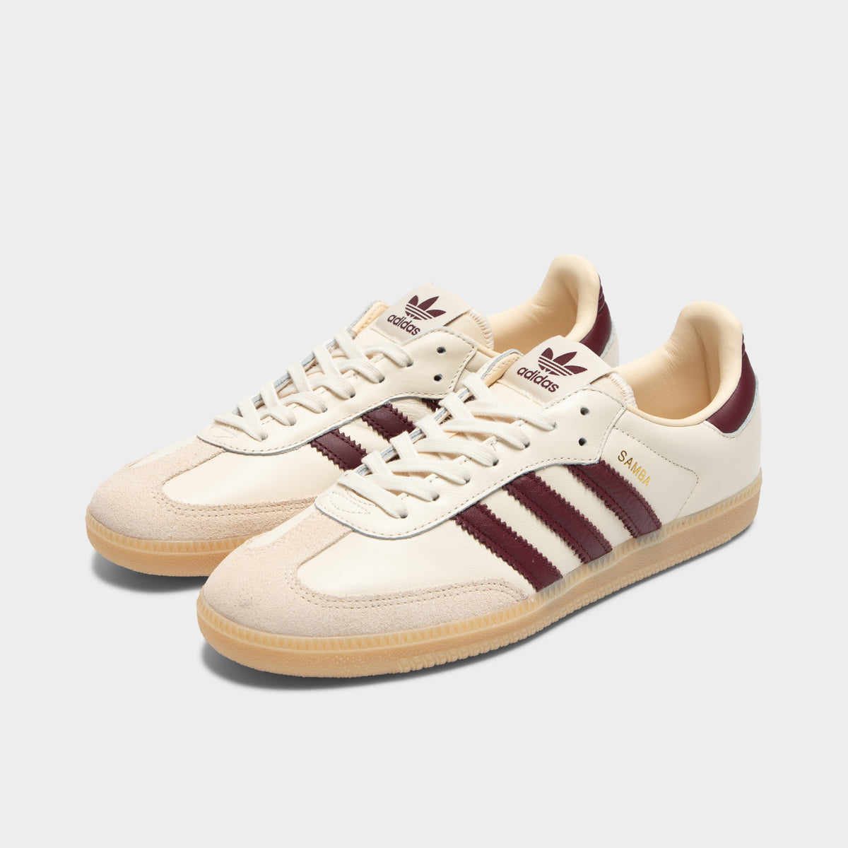 adidas Samba OG White / Red - Gum | JD Sports