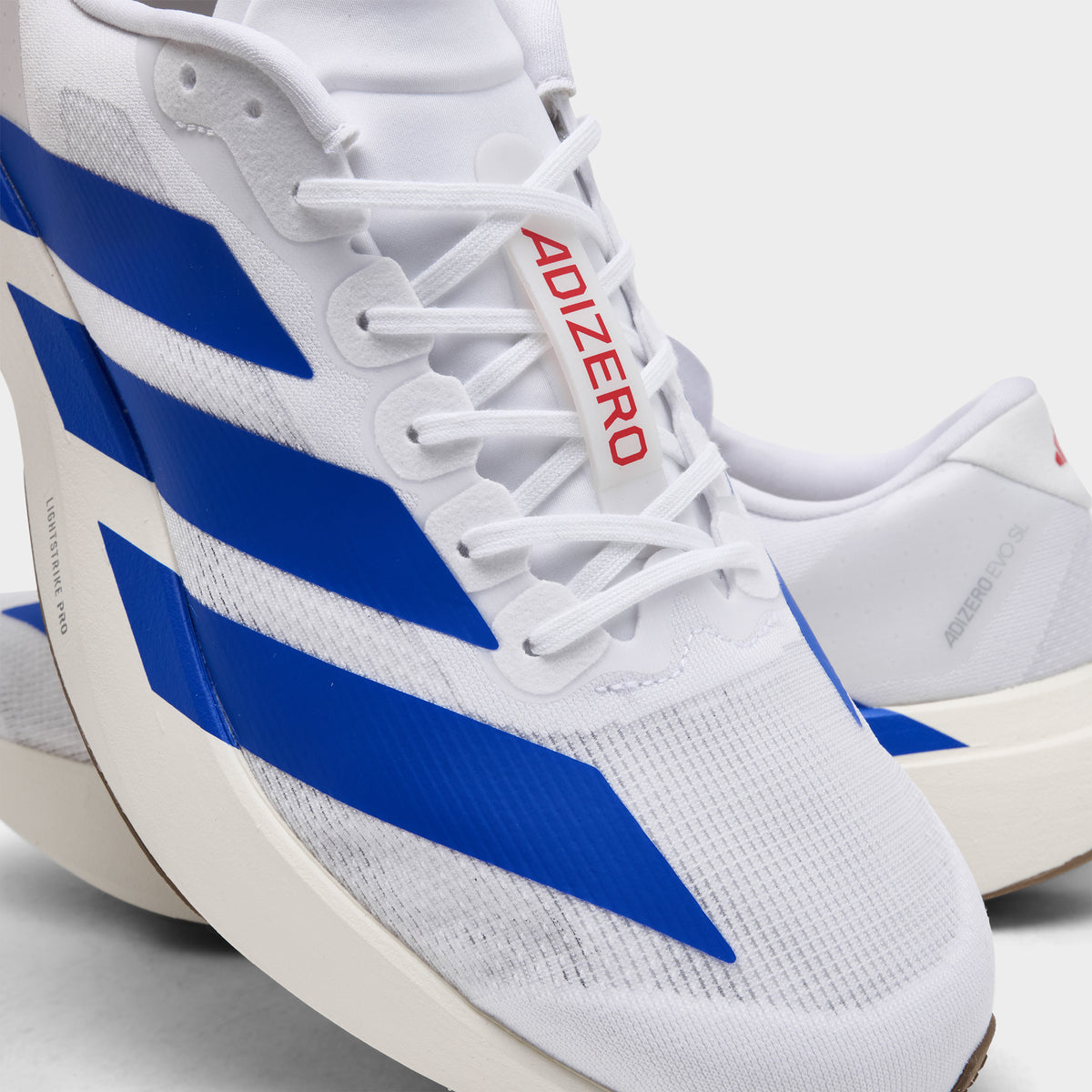 adidas Adizero EVO SL White / Blue - Blue | JD Sports