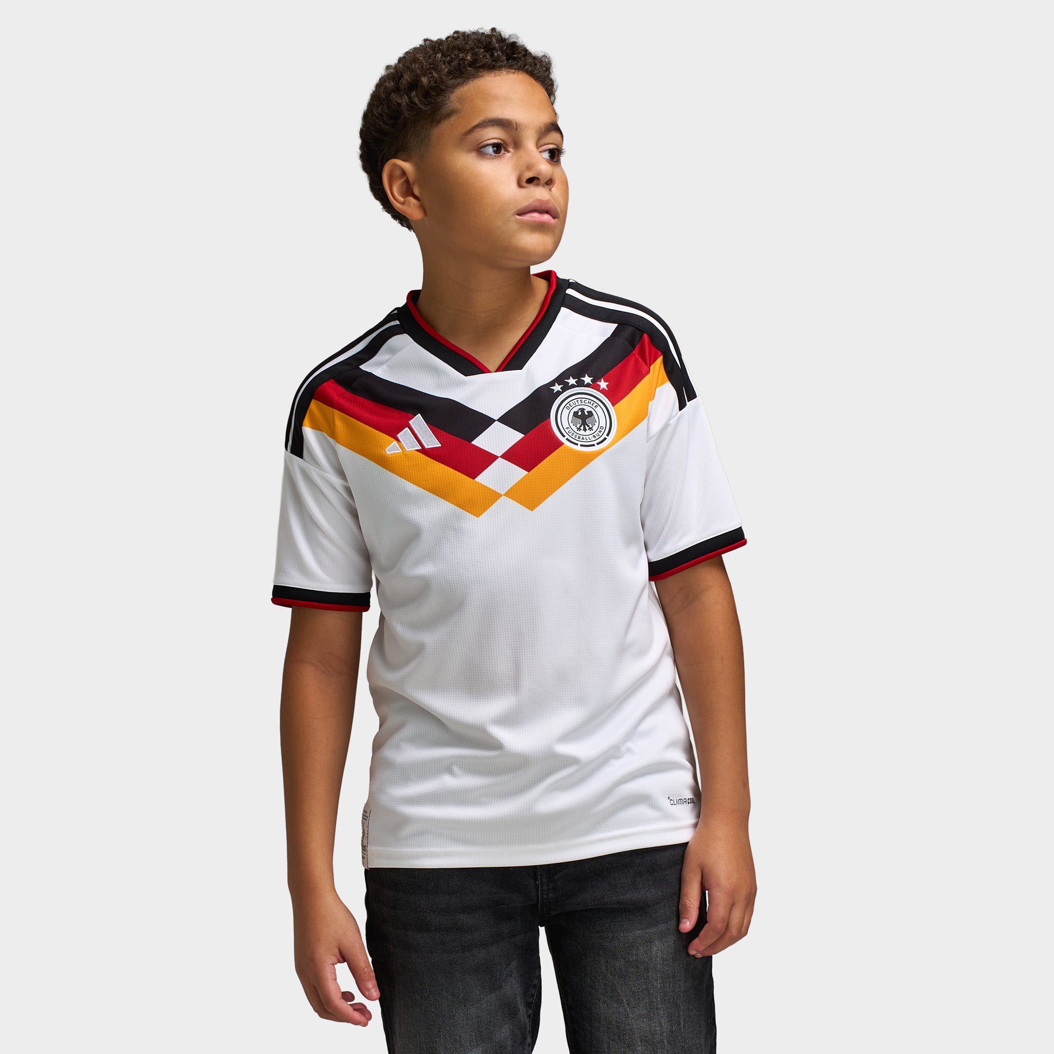 adidas Juniors' Germany Replica Home Jersey / White – JD Sports