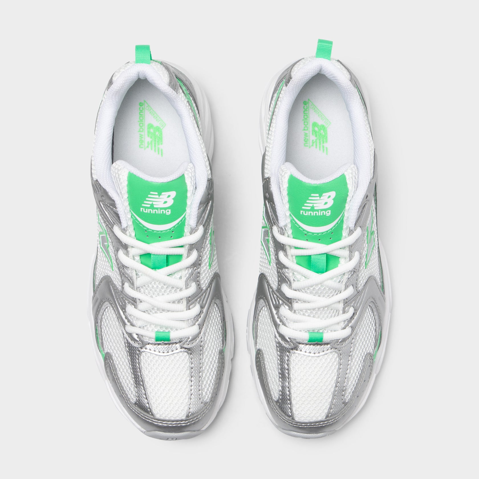 New Balance 530 Silver Metallic / Green Apple – JD Sports