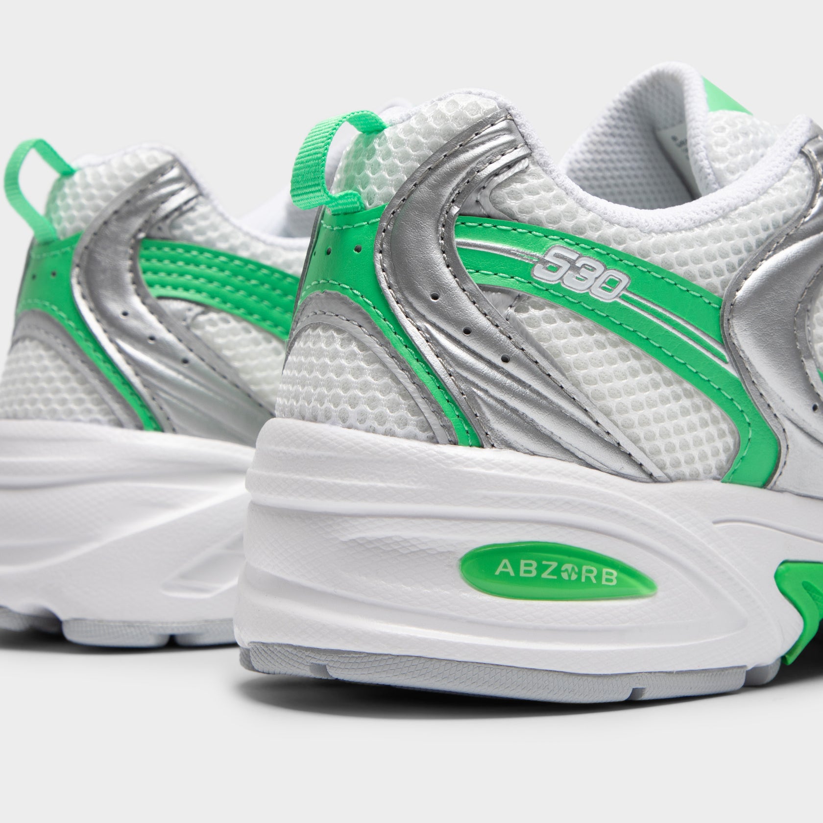 New Balance 530 Silver Metallic / Green Apple – JD Sports