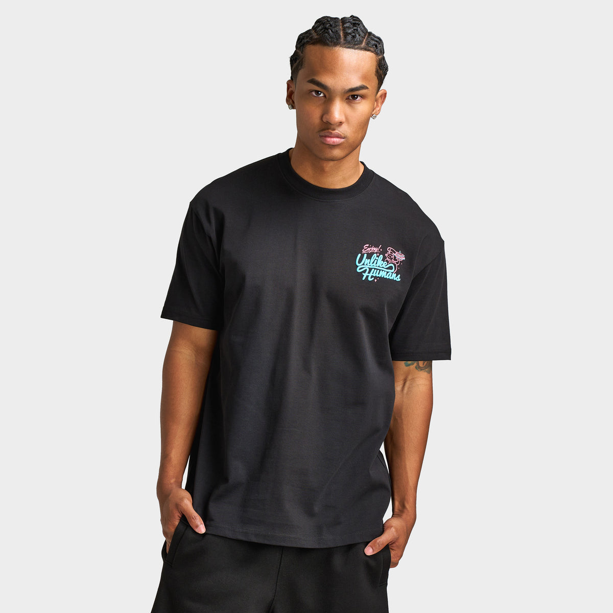 Unlike Humans Club T-Shirt / Black | JD Sports