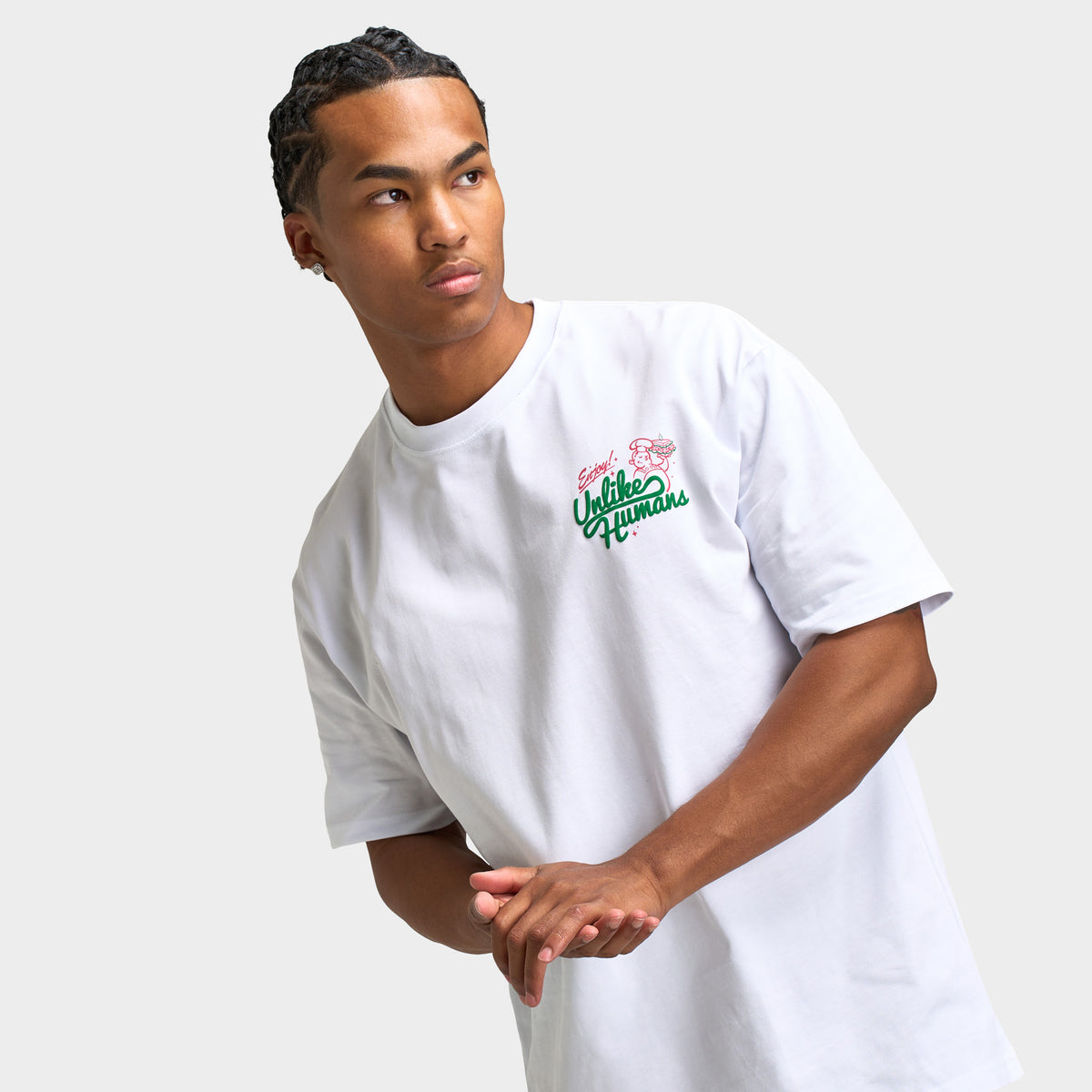 Unlike Humans Club T-Shirt / Optic White | JD Sports