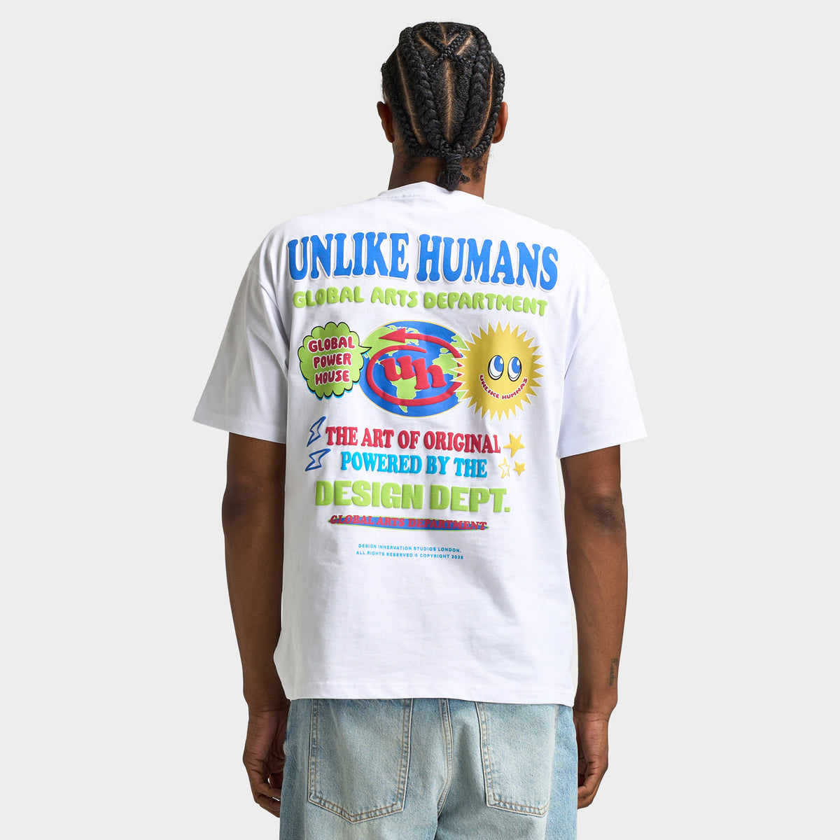 Unlike Humans t-shirt Globe Dept / Blanc optique – JD Sports